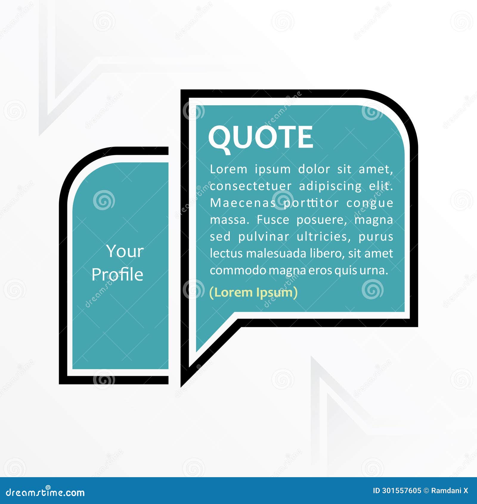 Quotes Frame Template Minimalist Design Stock Vector - Illustration of ...