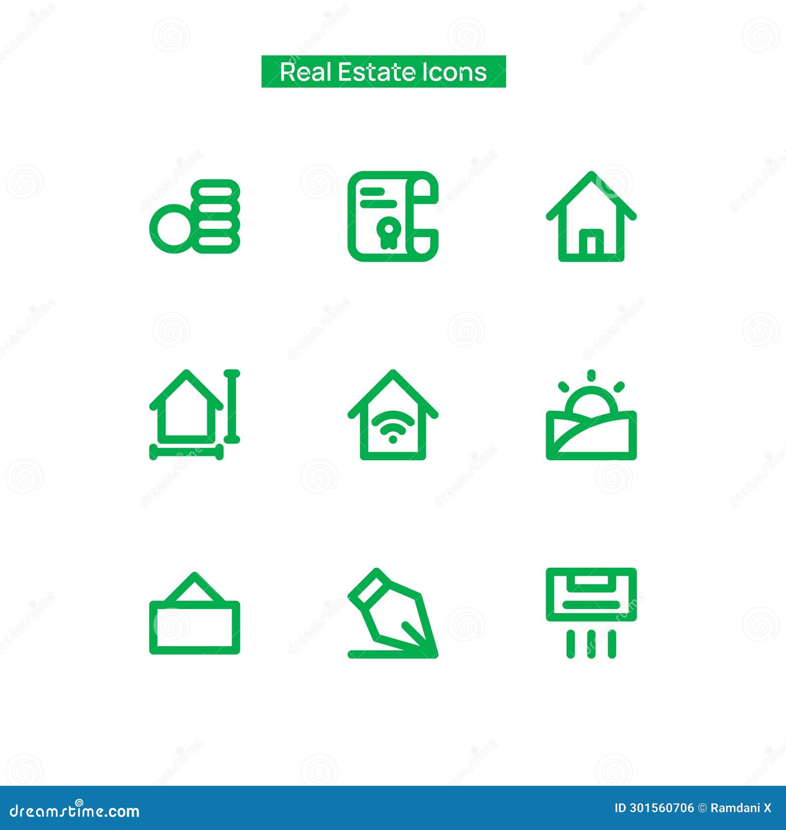 Real Estate and Housing Icon Design Templates Stock Vector ...
