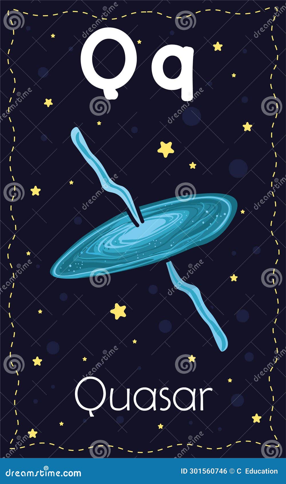 Giant Quasar Star Emits Glow Energy Particles In Deep Outer Space ...