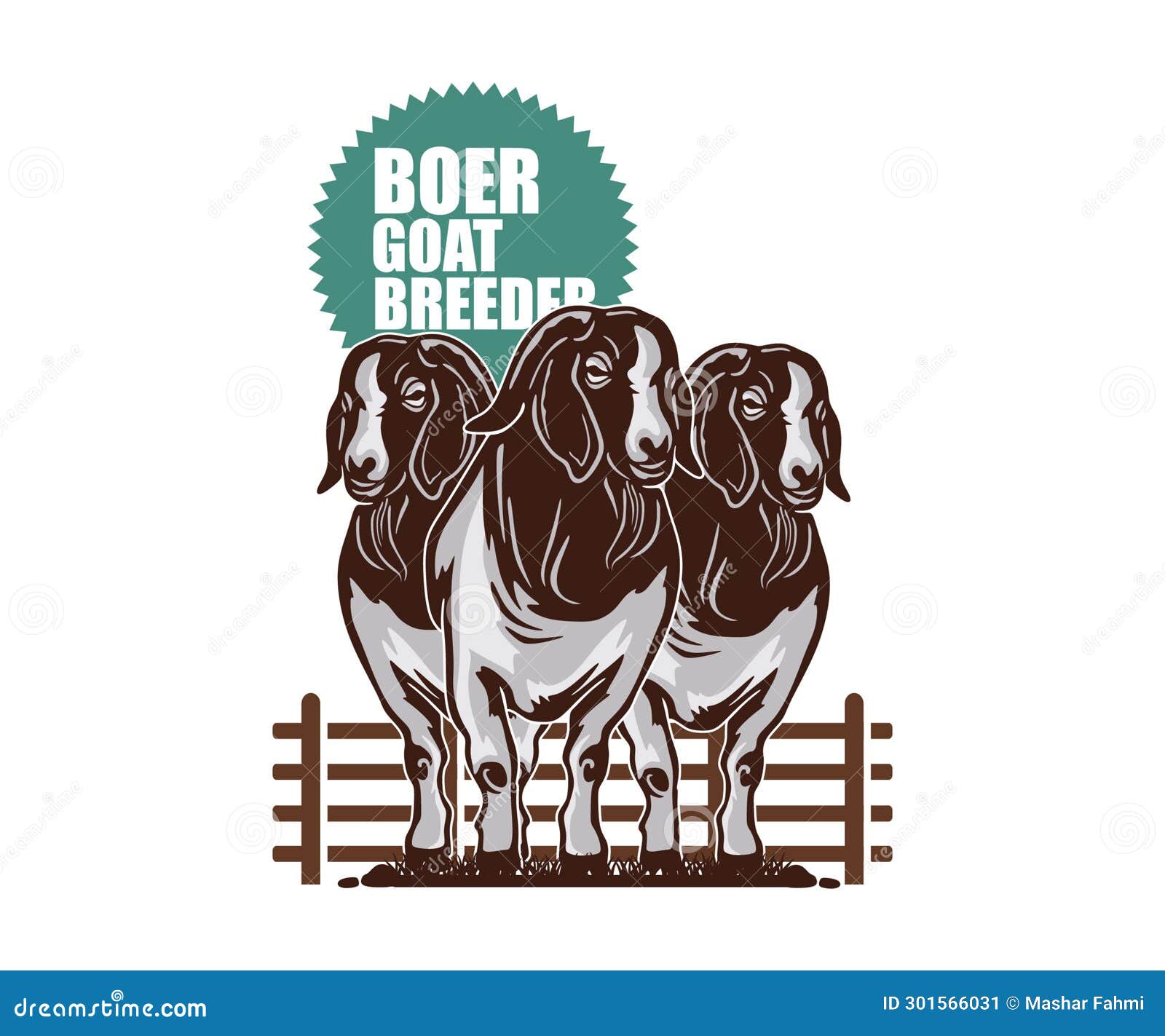 BOER GOAT CROSS BREEDS LOGO Stock Vector - Illustration of lamb, farm ...