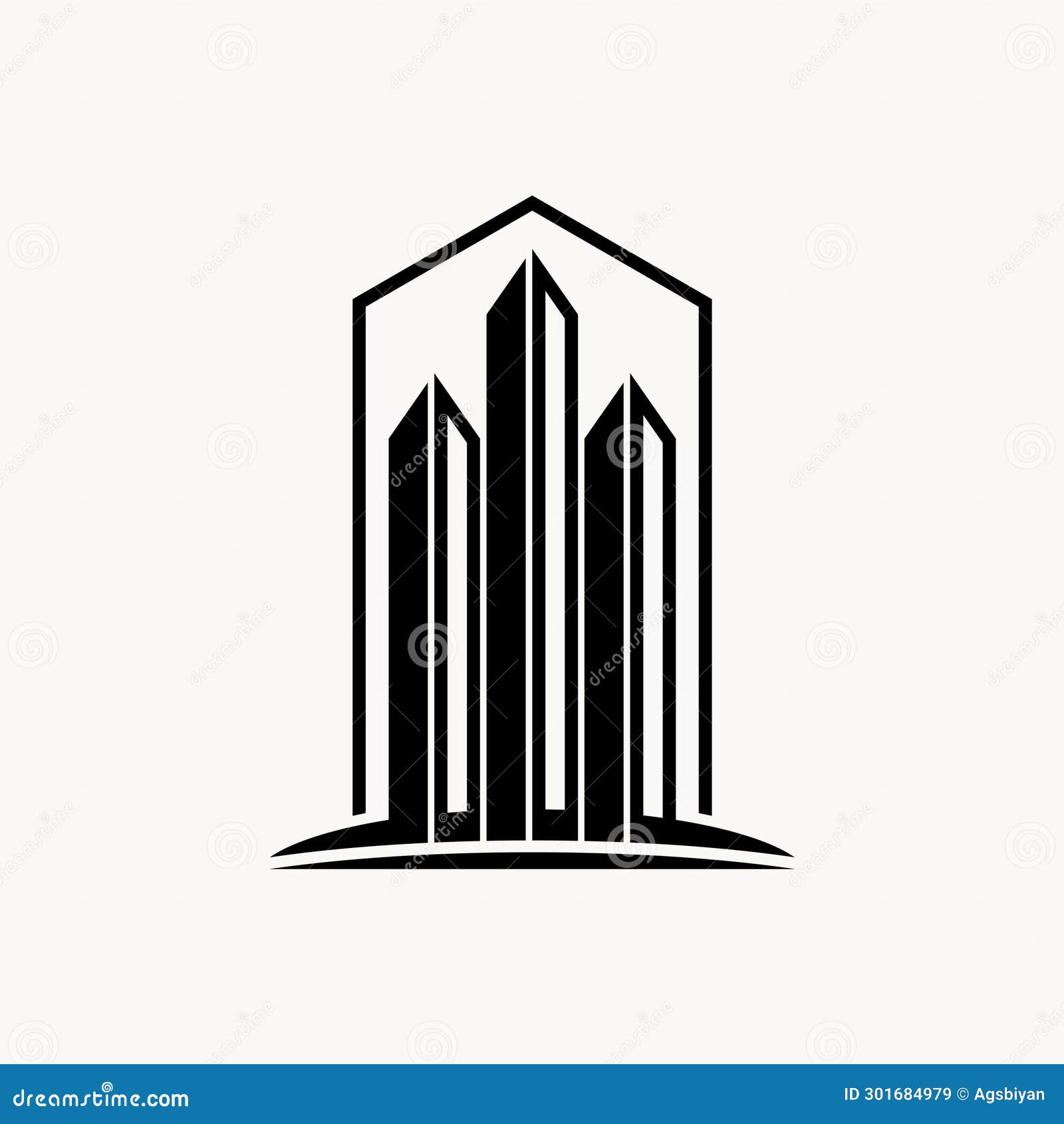 Unique Stock Sky Building Tall Line 3D Box. Related Home House Property ...