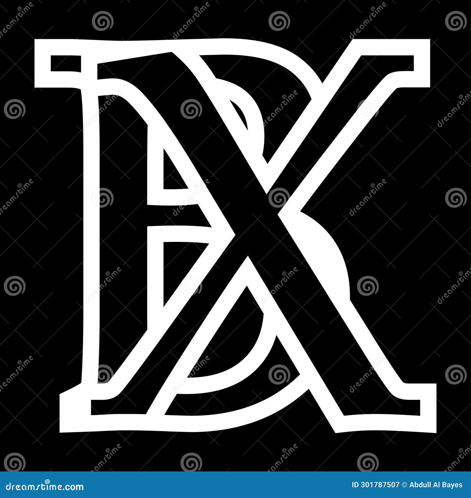 BX Letter Branding Logo Design with a Leaf.. Stock Vector ...
