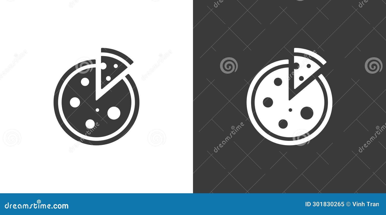 Simple Pizza Vector Illustration Isolated On Red Background ...