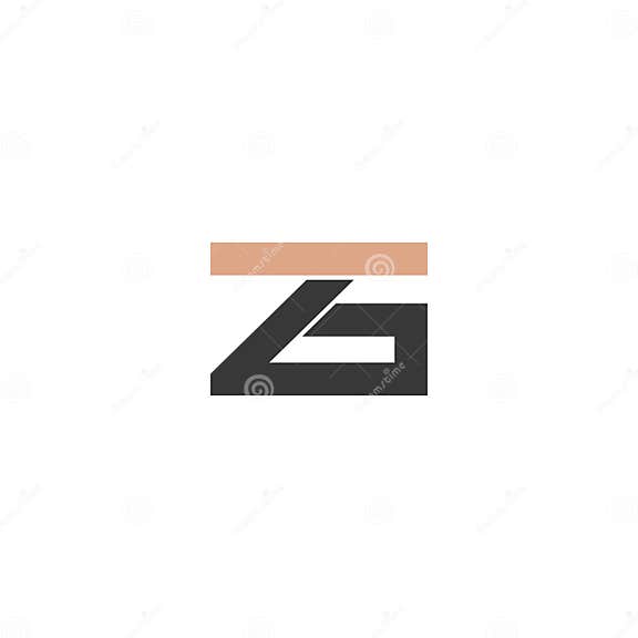 Alphabet Initials Logo ZG, GZ, Z and G Stock Vector - Illustration of ...