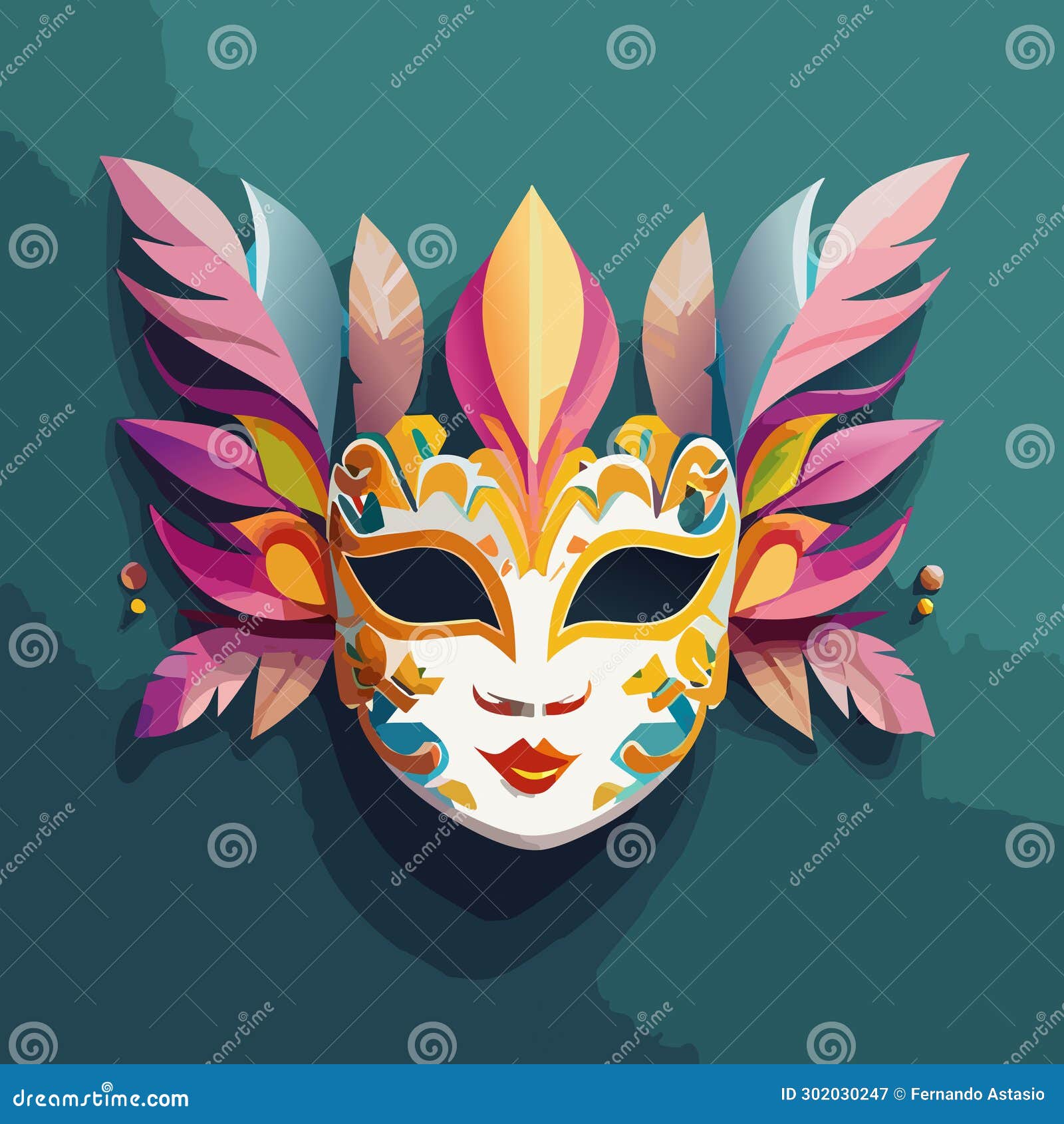 Carnival. Carnival Mask. Design for Poster. 2024. February 8 Stock ...