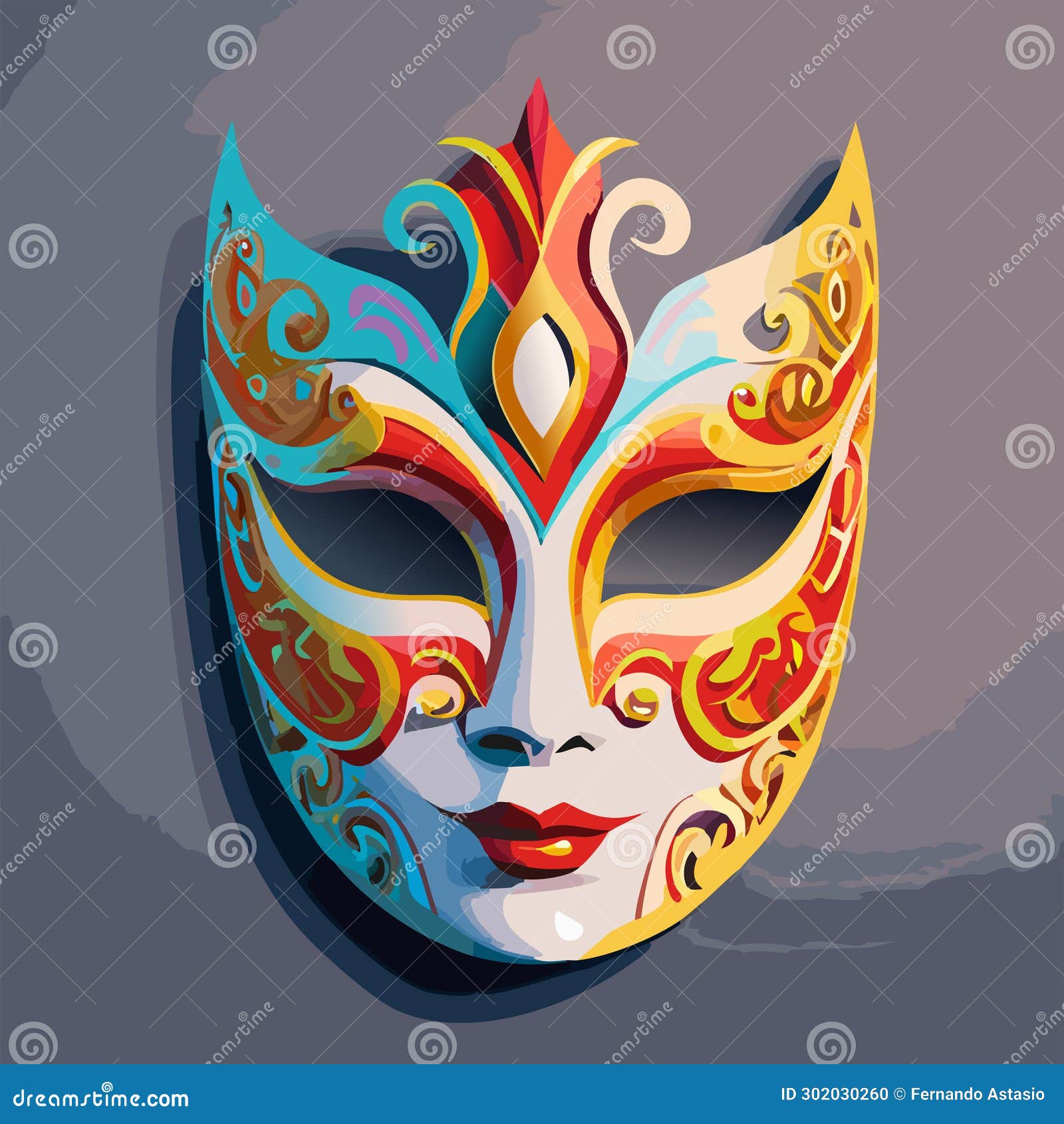 Carnival. Carnival Mask. Design for Poster. 2024. February 8 Stock ...
