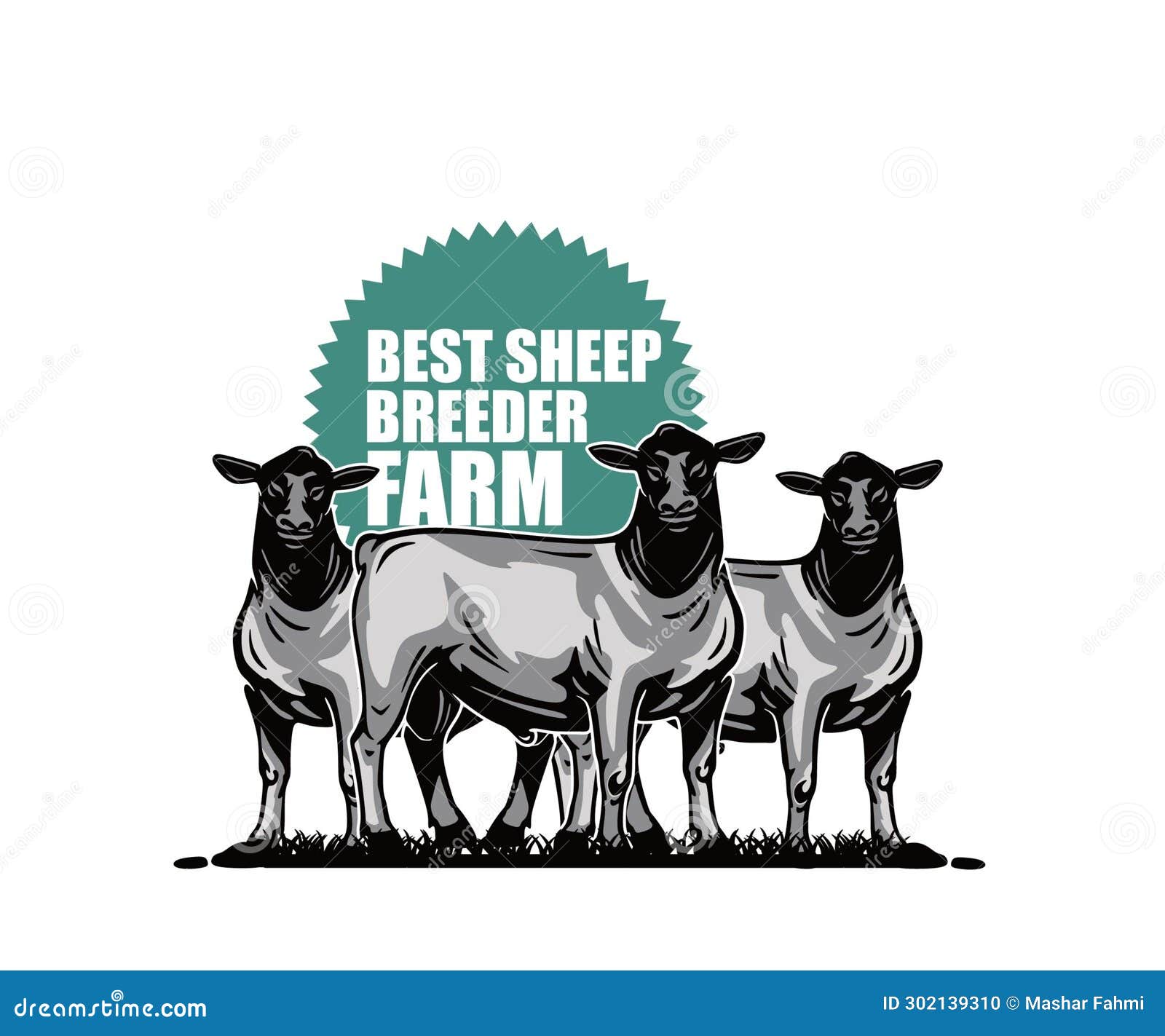SUFFOLK SHEEP BREEDER FARM LOGO, Stock Vector - Illustration of symbol ...