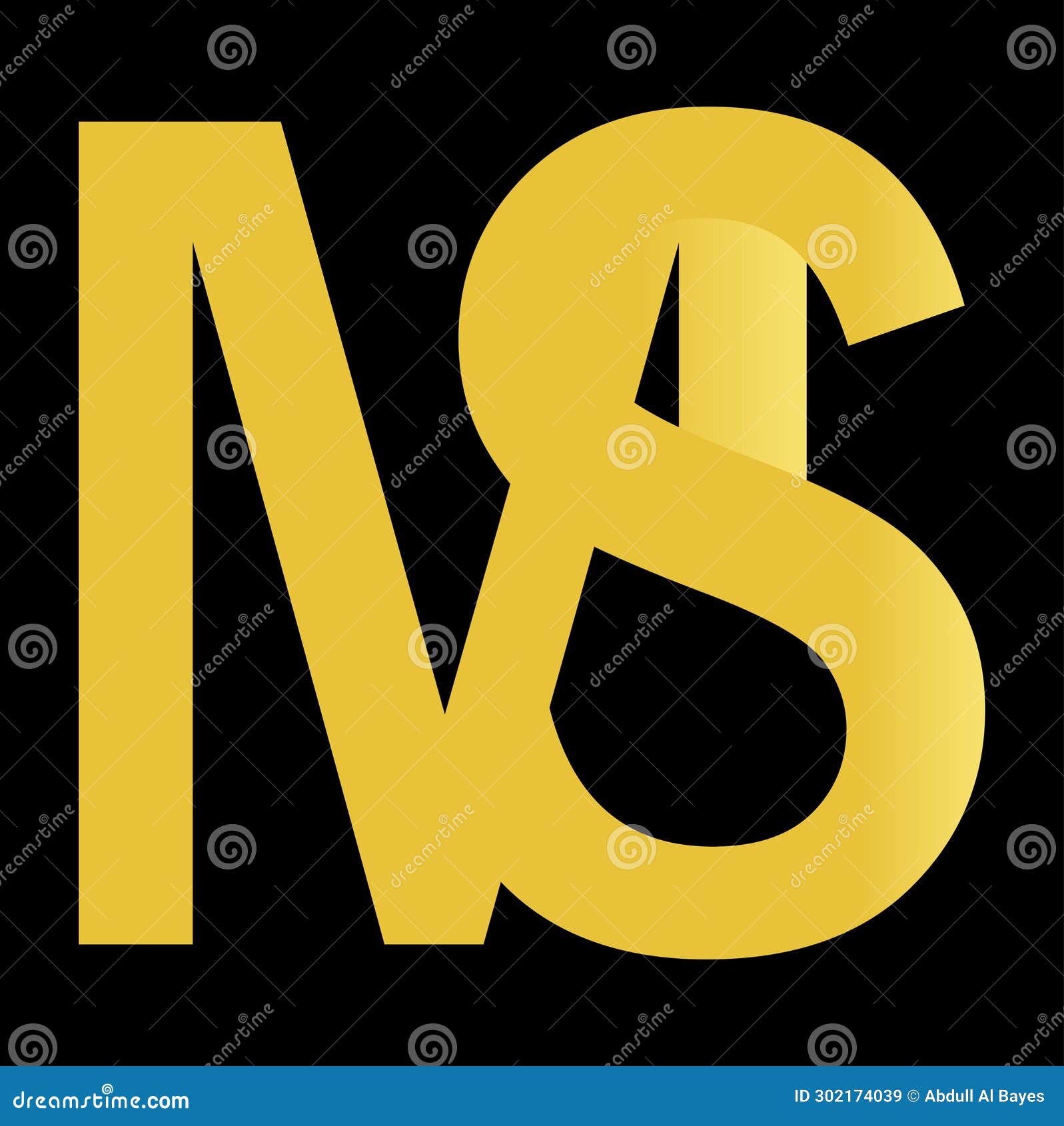 MS Letter Branding Logo Design with a Leaf.. Stock Vector ...