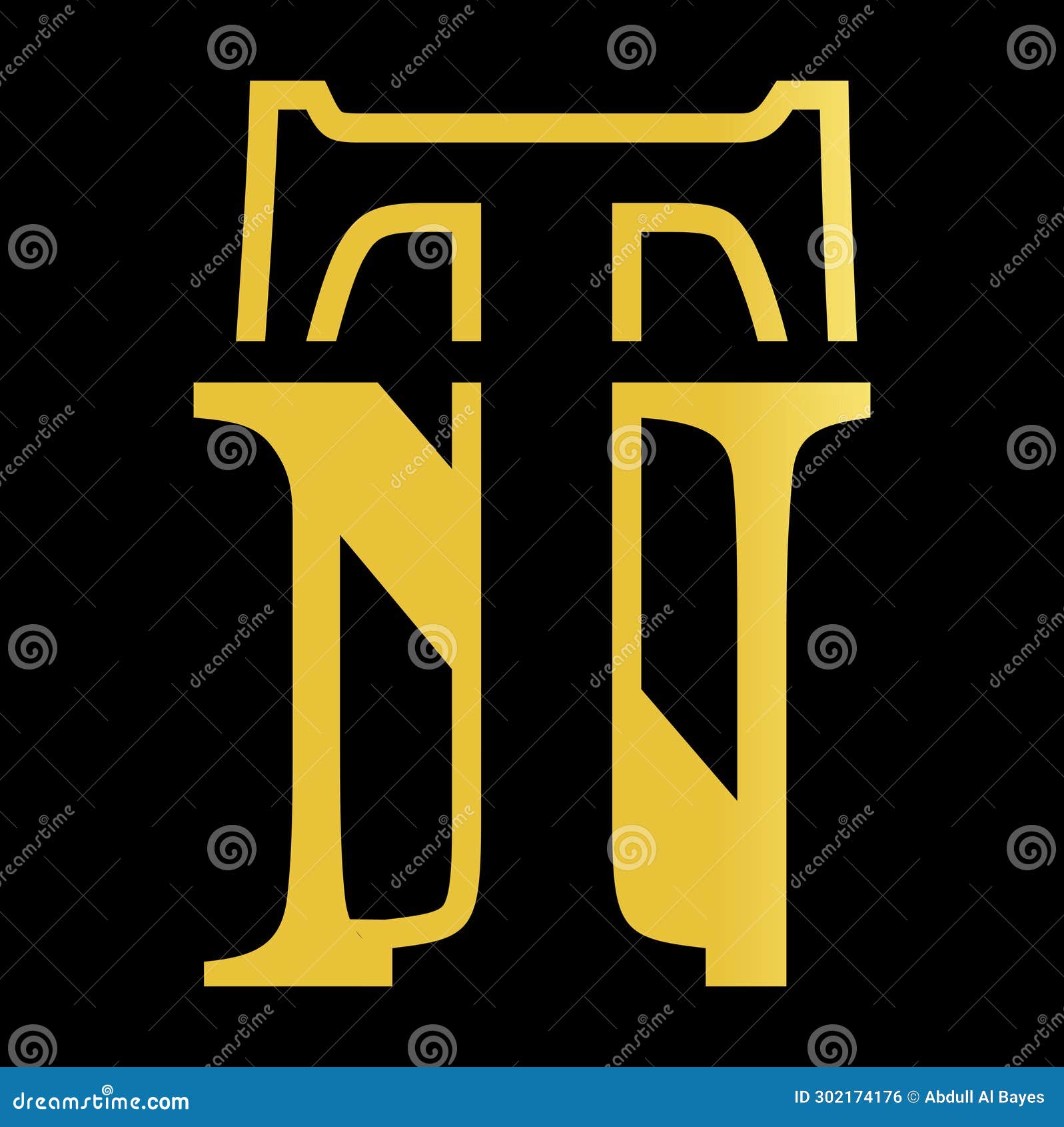 NT Letter Branding Logo Design with a Leaf.. Stock Vector ...