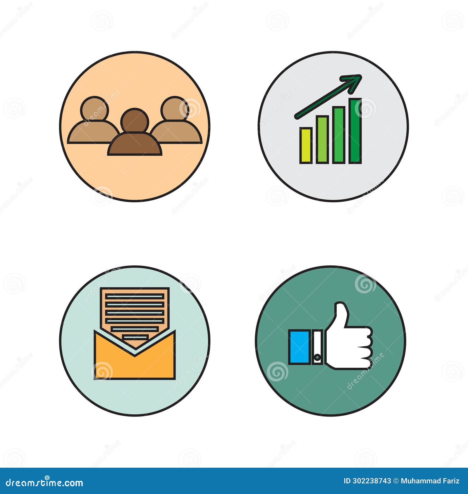 Business Icon. Isolated White Background Stock Vector - Illustration of ...