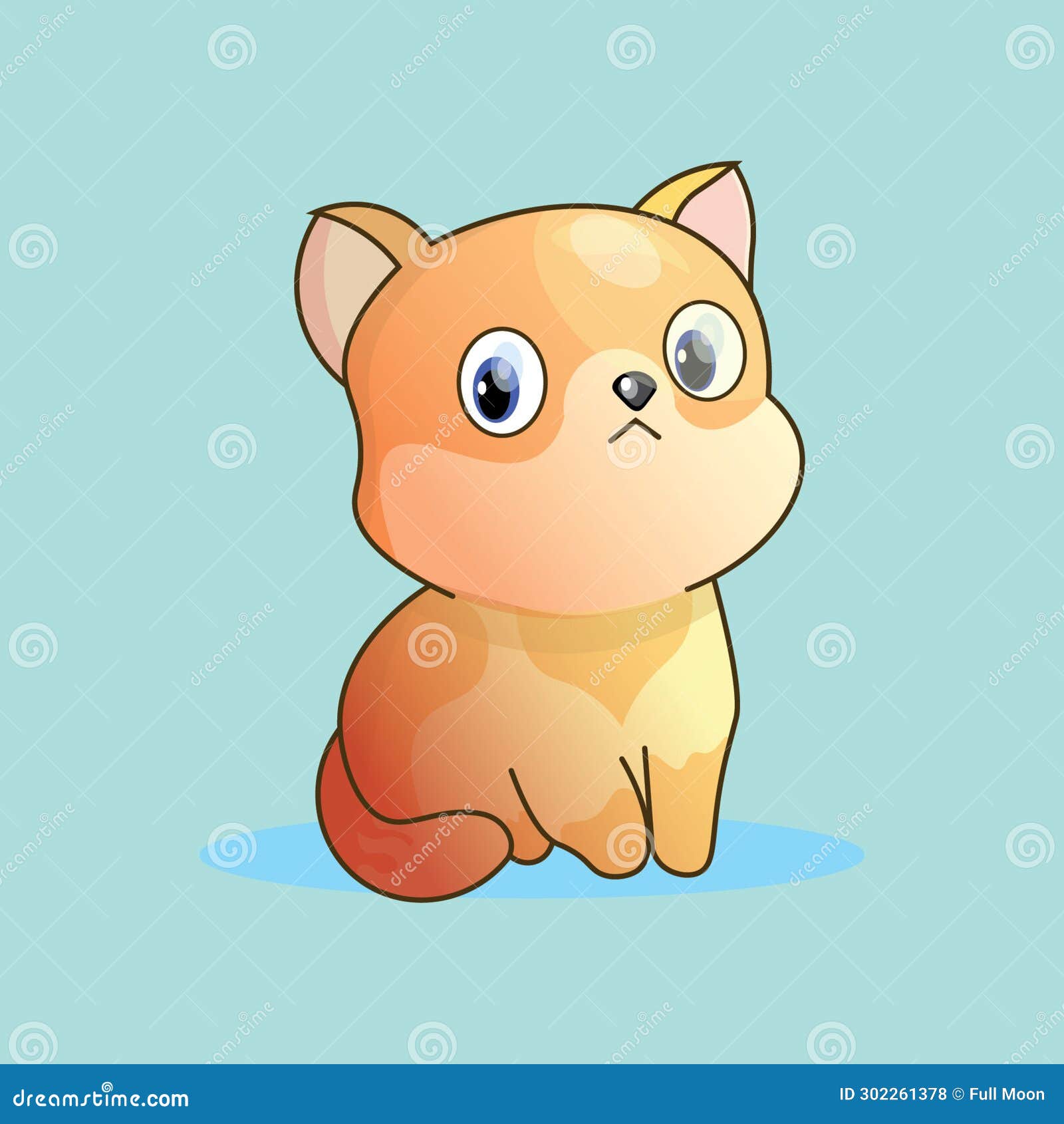 Cute and Adorable Puppies, Chibi Stock Illustration - Illustration of ...