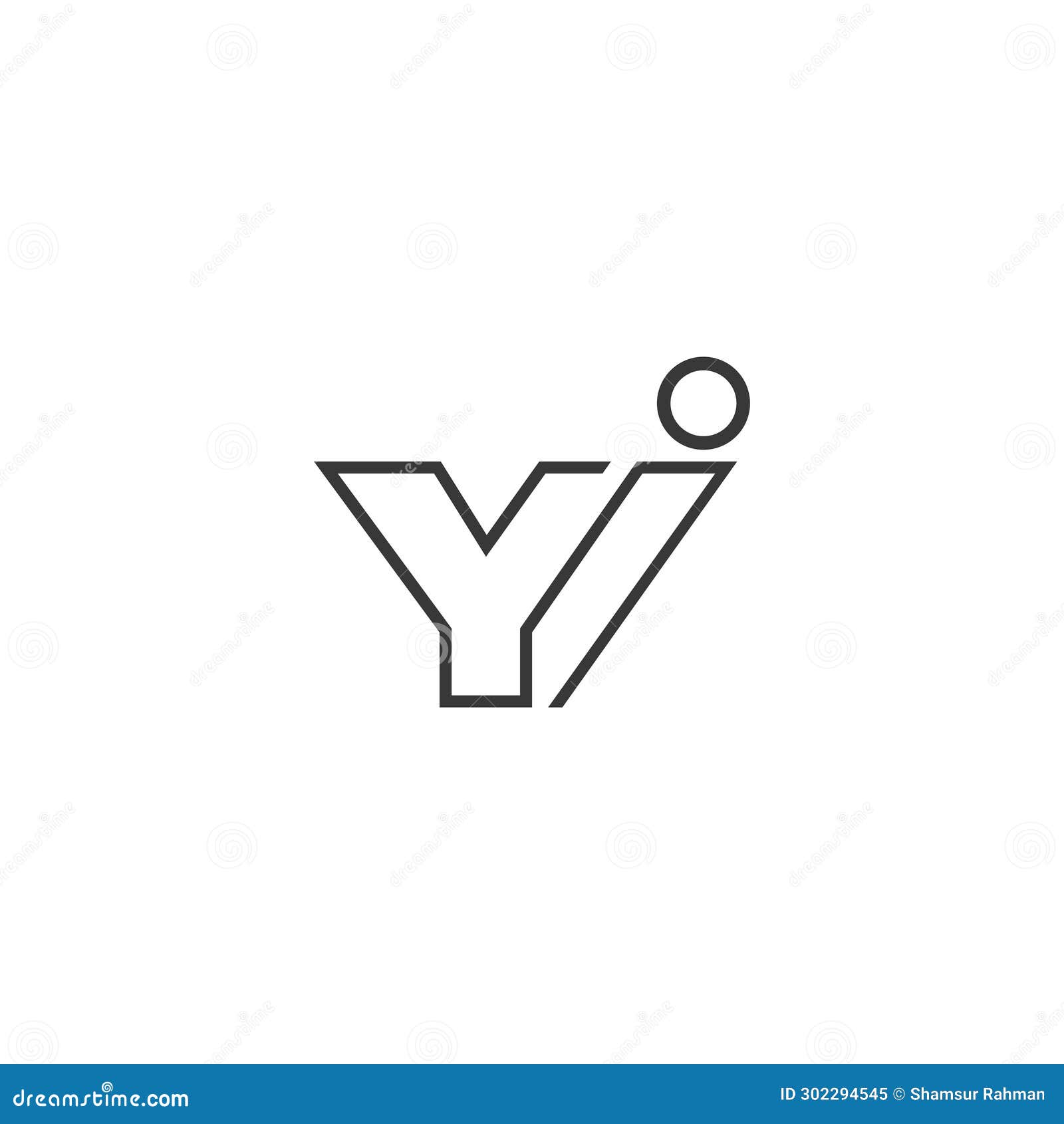Alphabet Initials Logo IY, YI, I and Y Stock Vector - Illustration of ...