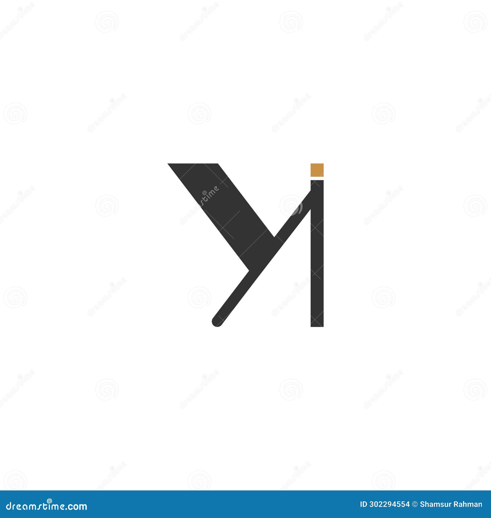 Alphabet Initials Logo IY, YI, I and Y Stock Vector - Illustration of ...