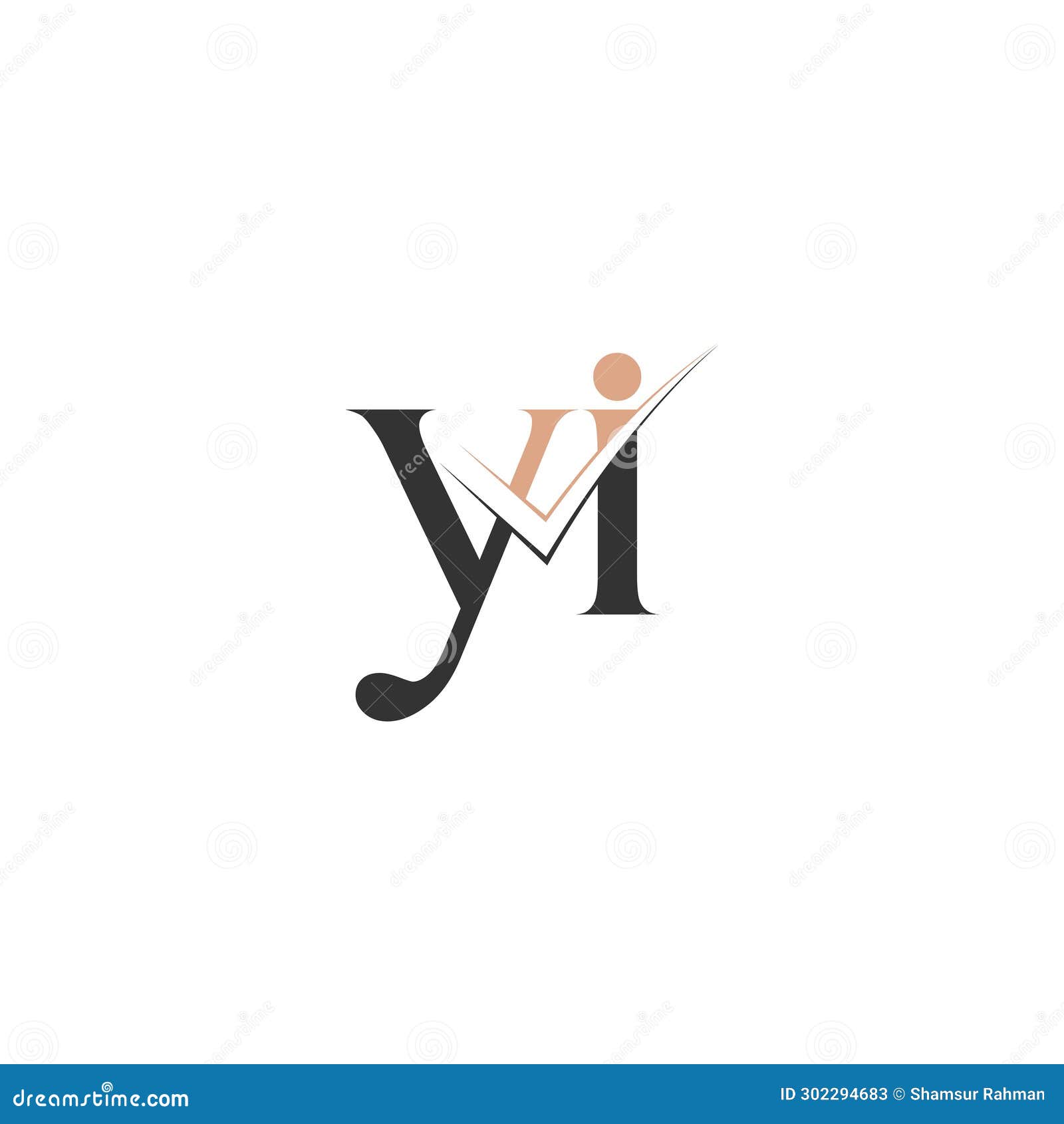 Alphabet Initials Logo IY, YI, I and Y Stock Vector - Illustration of ...