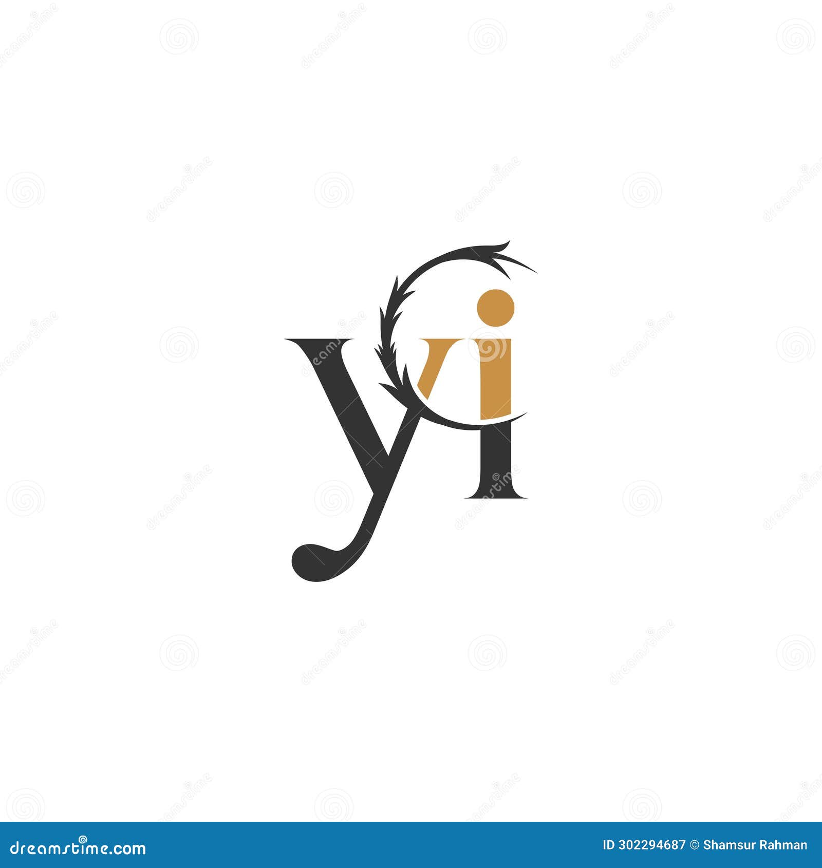 Alphabet Initials Logo IY, YI, I and Y Stock Vector - Illustration of ...