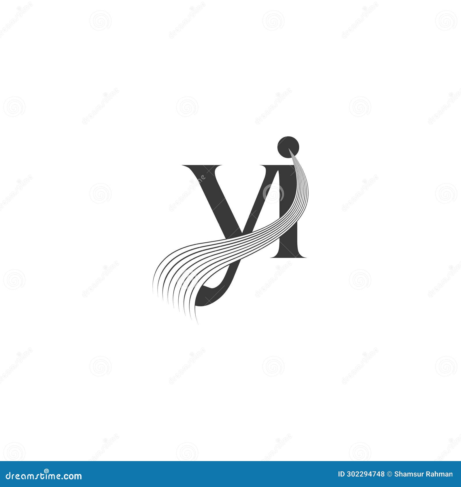 Alphabet Initials Logo IY, YI, I and Y Stock Vector - Illustration of ...