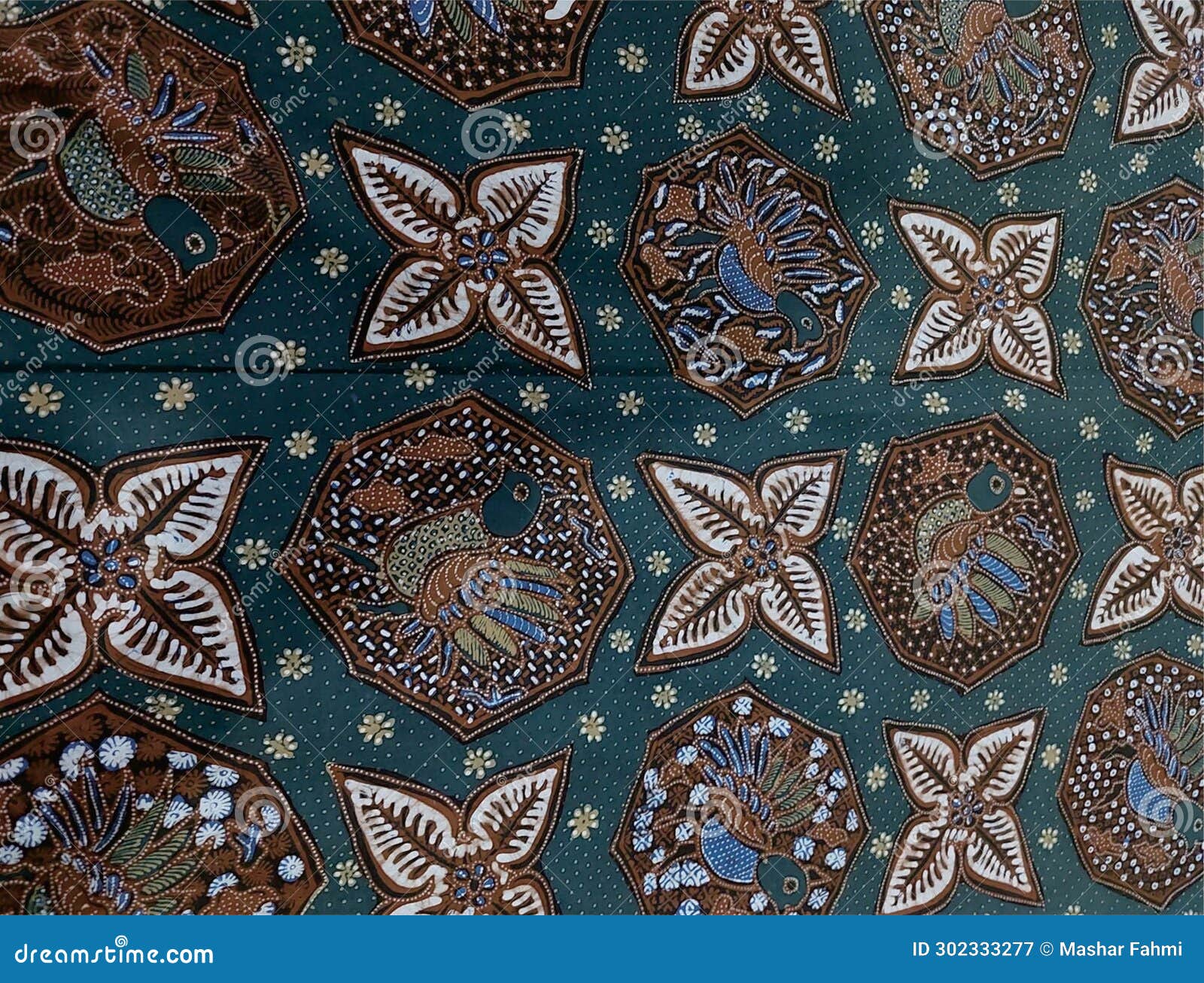 Batik Cloth Typical of the Solo Region of Java, Indonesia Stock Image ...