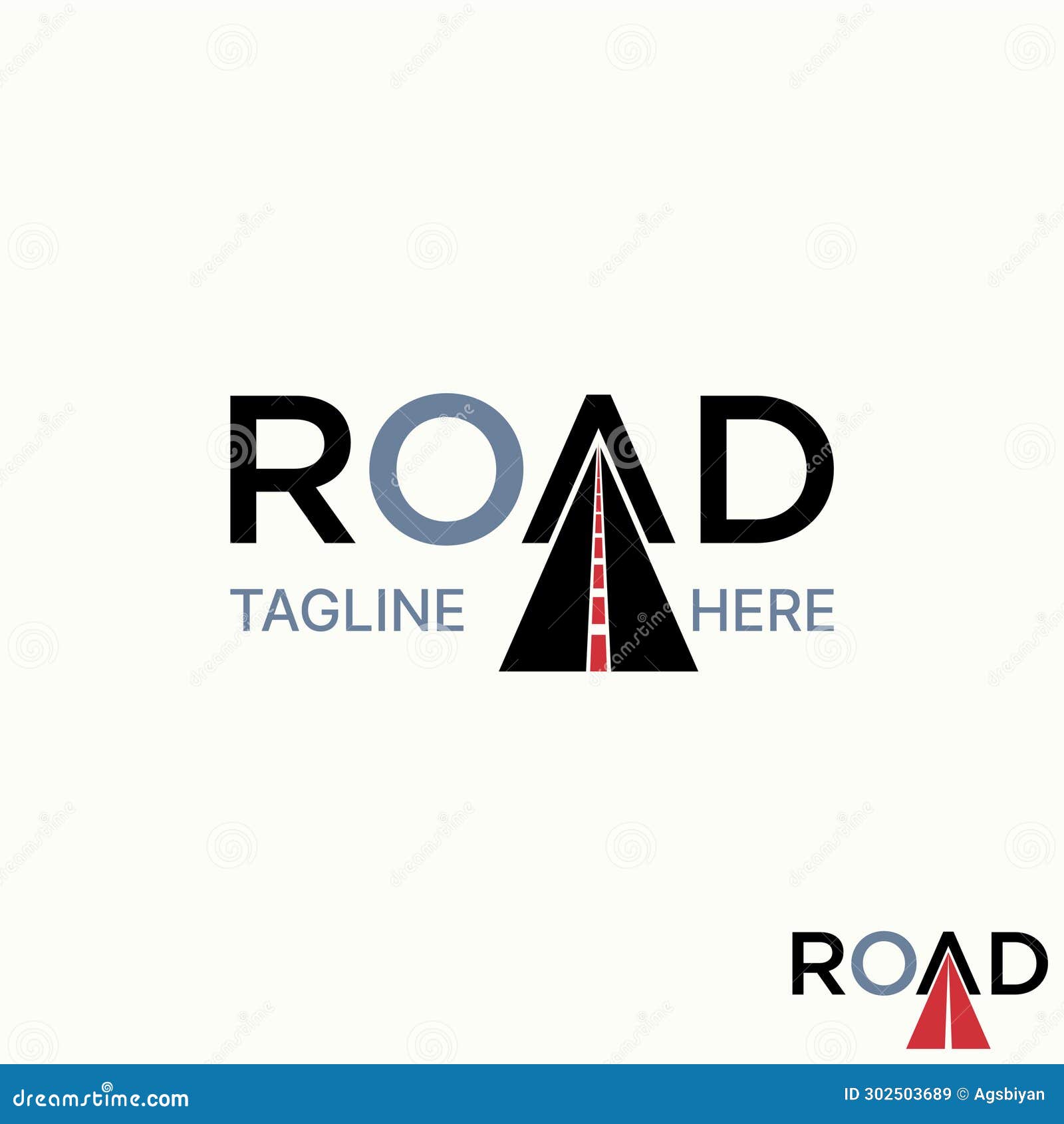 Initial Letter ROAD Font with One Way. Related To Straight Driving ...