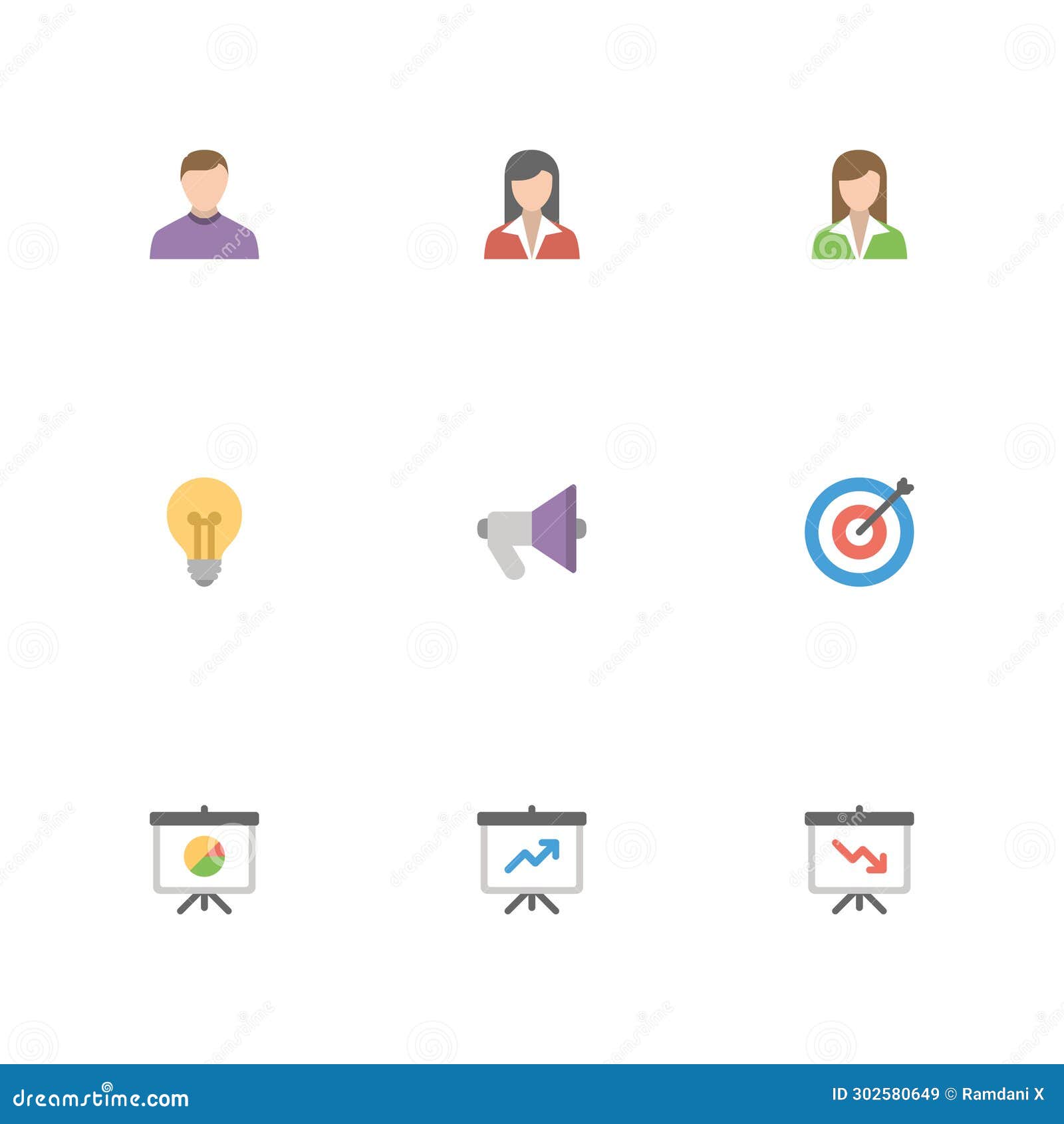 Complete Icon Set Design Template, Business Icon, Company Icon ...