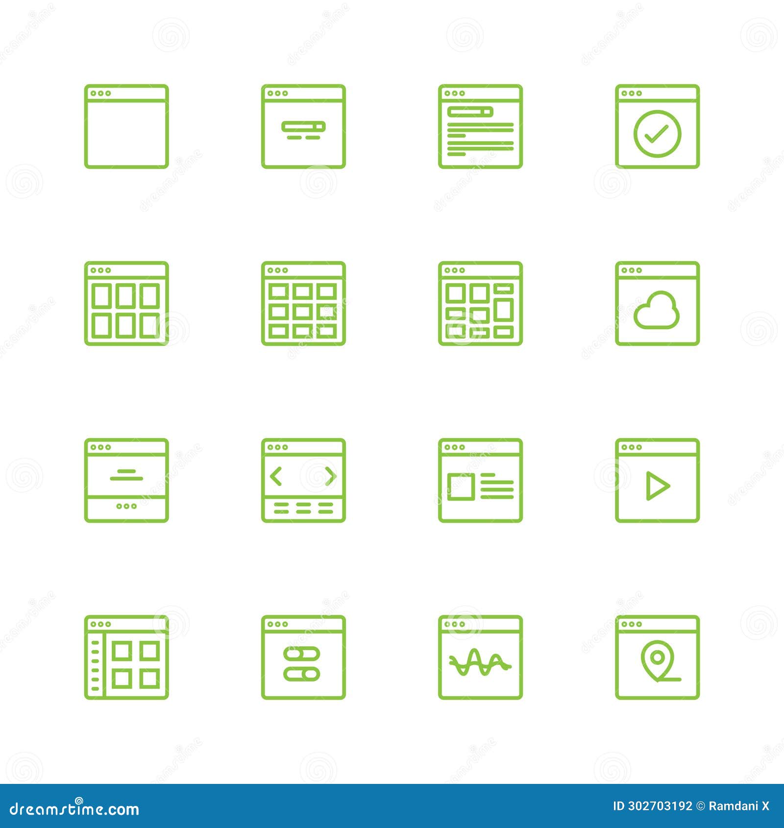 Modern Icon Design Template for Business Stock Vector - Illustration of ...