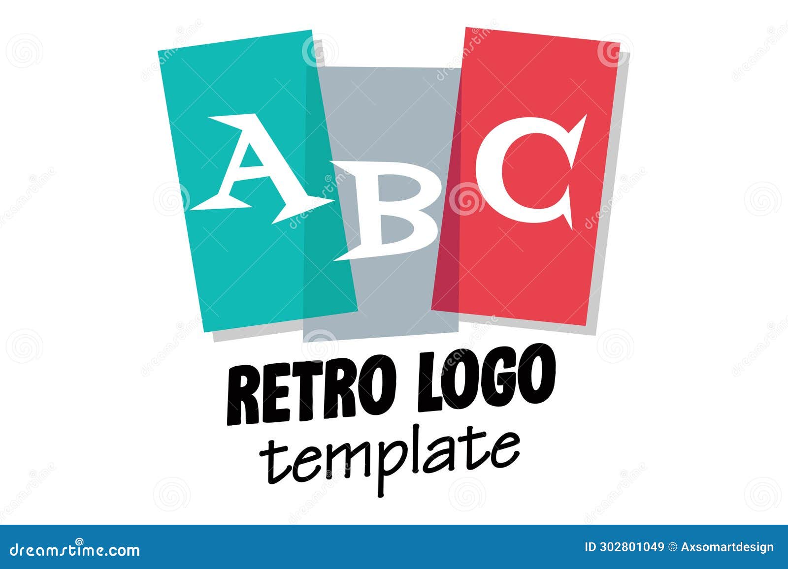Retro Logo Template, 50s and 60s Sign Design, Vintage Diner Elements ...
