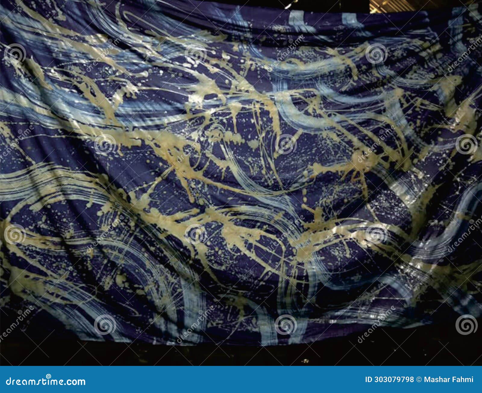 Beautiful Hand-written Batik in the Drying Process, Using the Natural ...