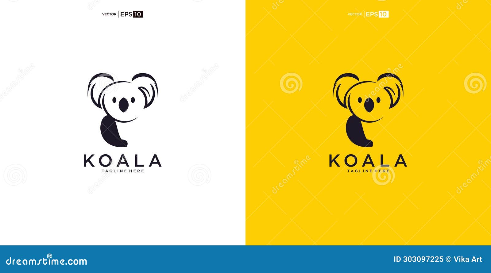 Koala Logo Design Vector Inspiration Stock Vector - Illustration of ...