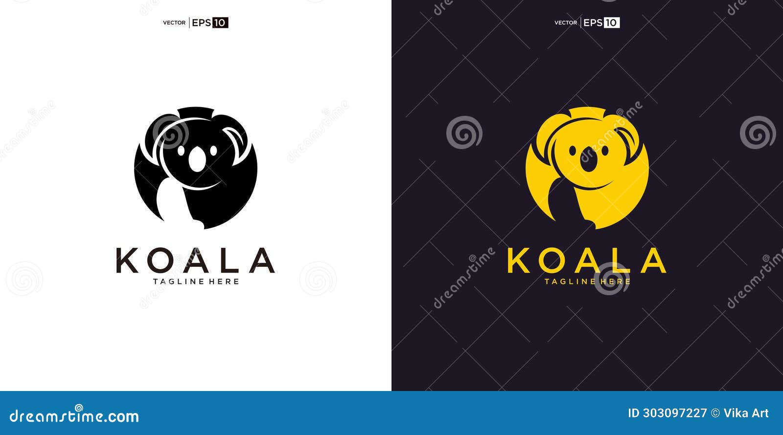 Koala Logo Design Vector Inspiration Stock Vector - Illustration of ...