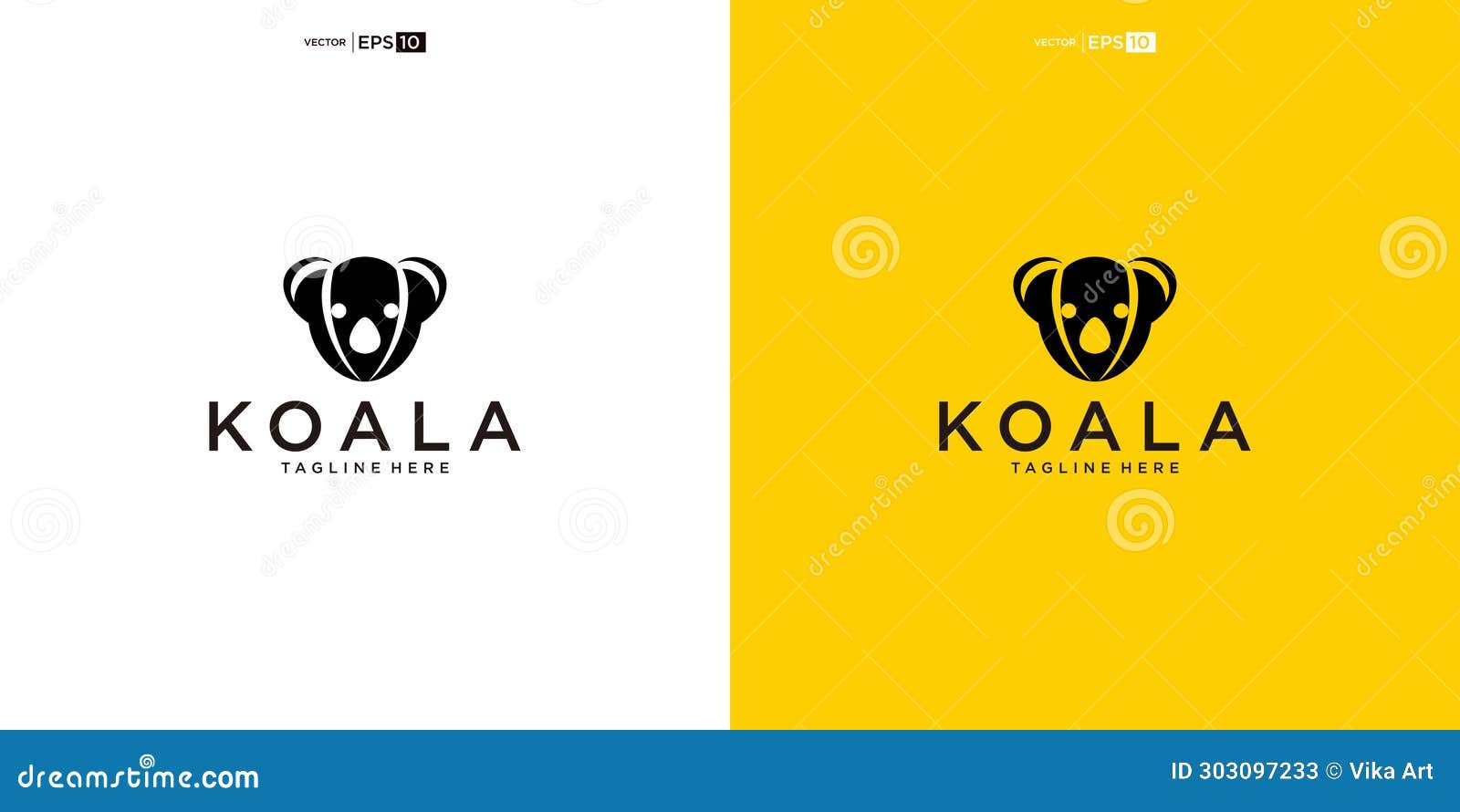 Koala Logo Design Vector Inspiration Stock Vector - Illustration of ...