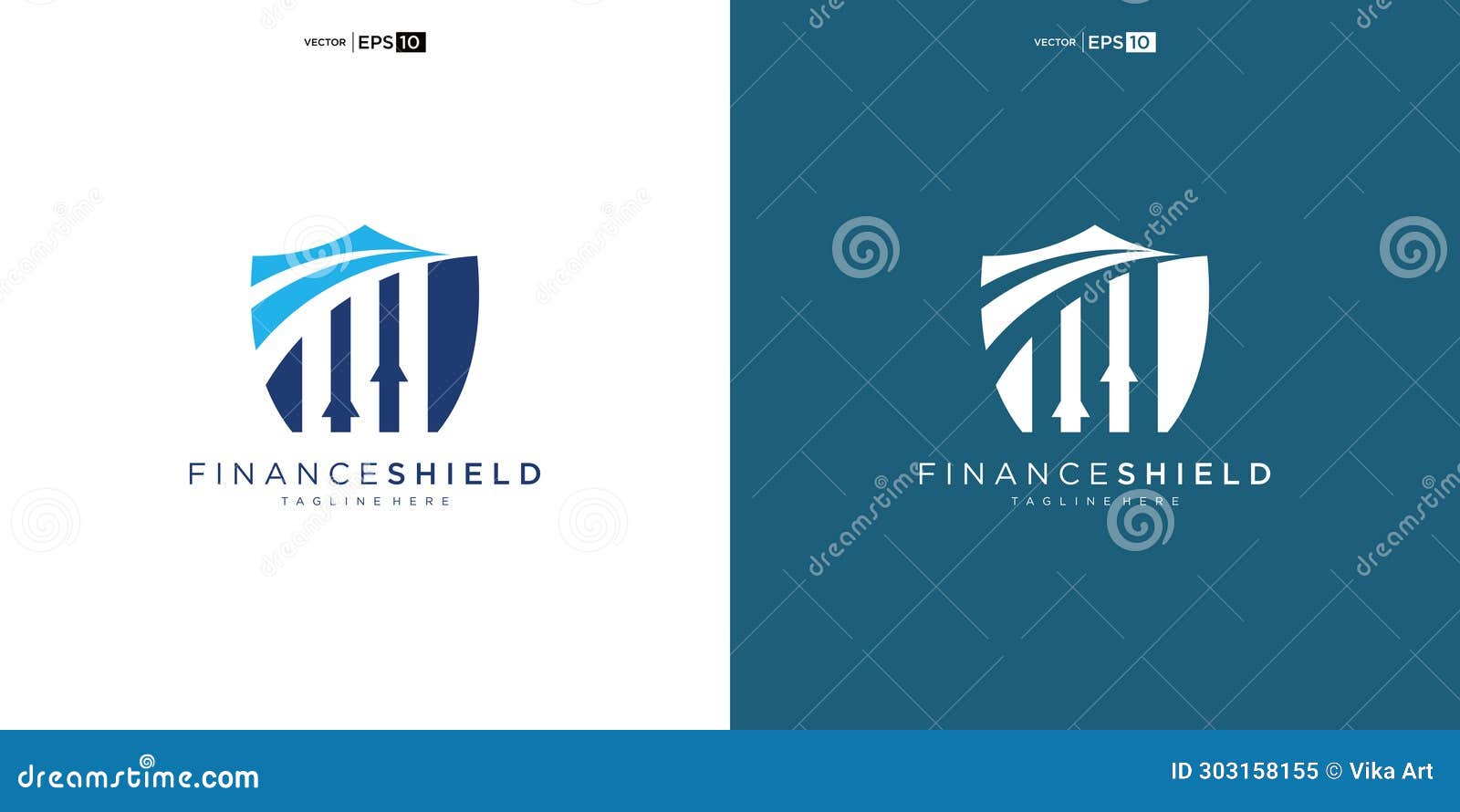 Shield Chart Line Logo Design Template Stock Vector - Illustration of ...