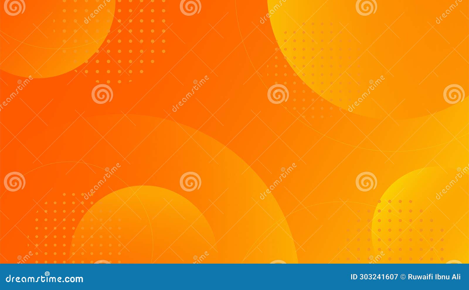 Simple Abstract Gradient Orange Background with Circle Shapes Stock ...