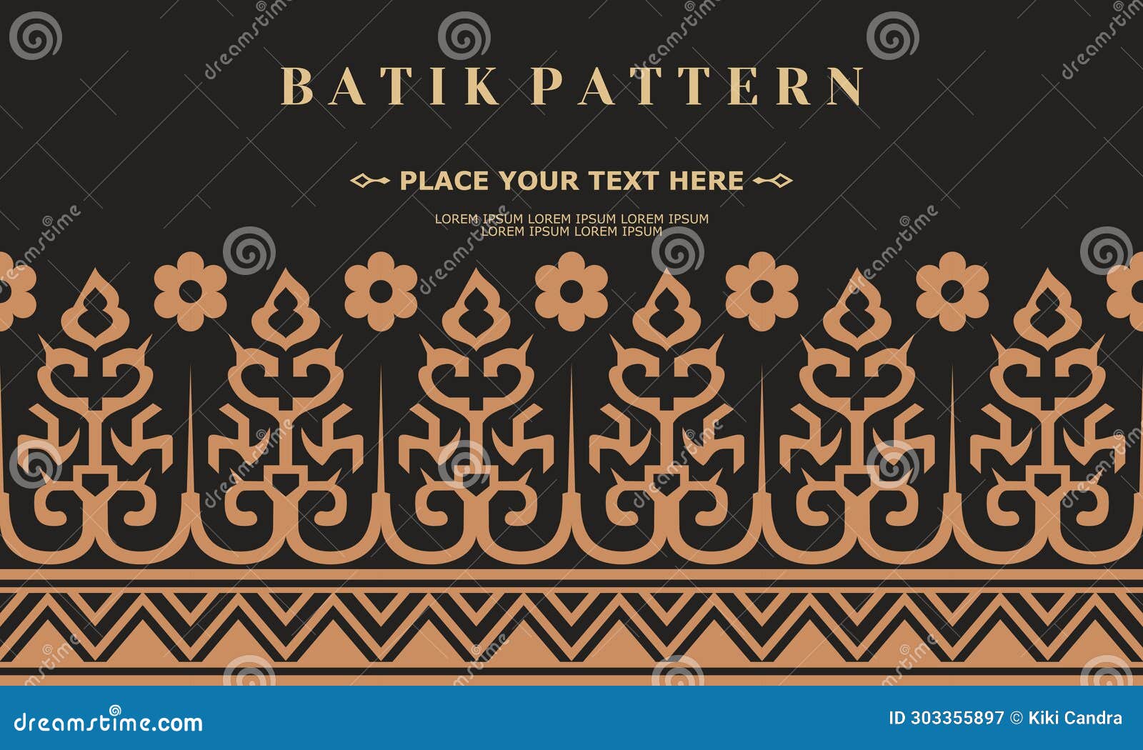 Luxury and Elegant Vector Batik Pattern Template Vector Stock Vector ...