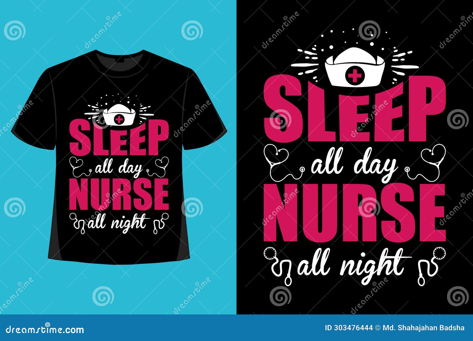 Nurse Typographic Header. Medical Occupation, Hospital And Clinic Stock ...