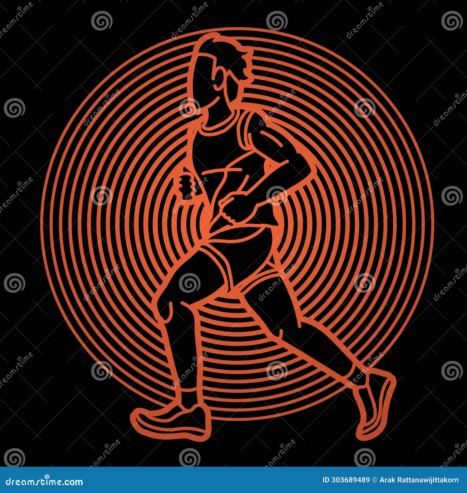 A Man Running Action Marathon Runner Start Running Movement Cartoon ...