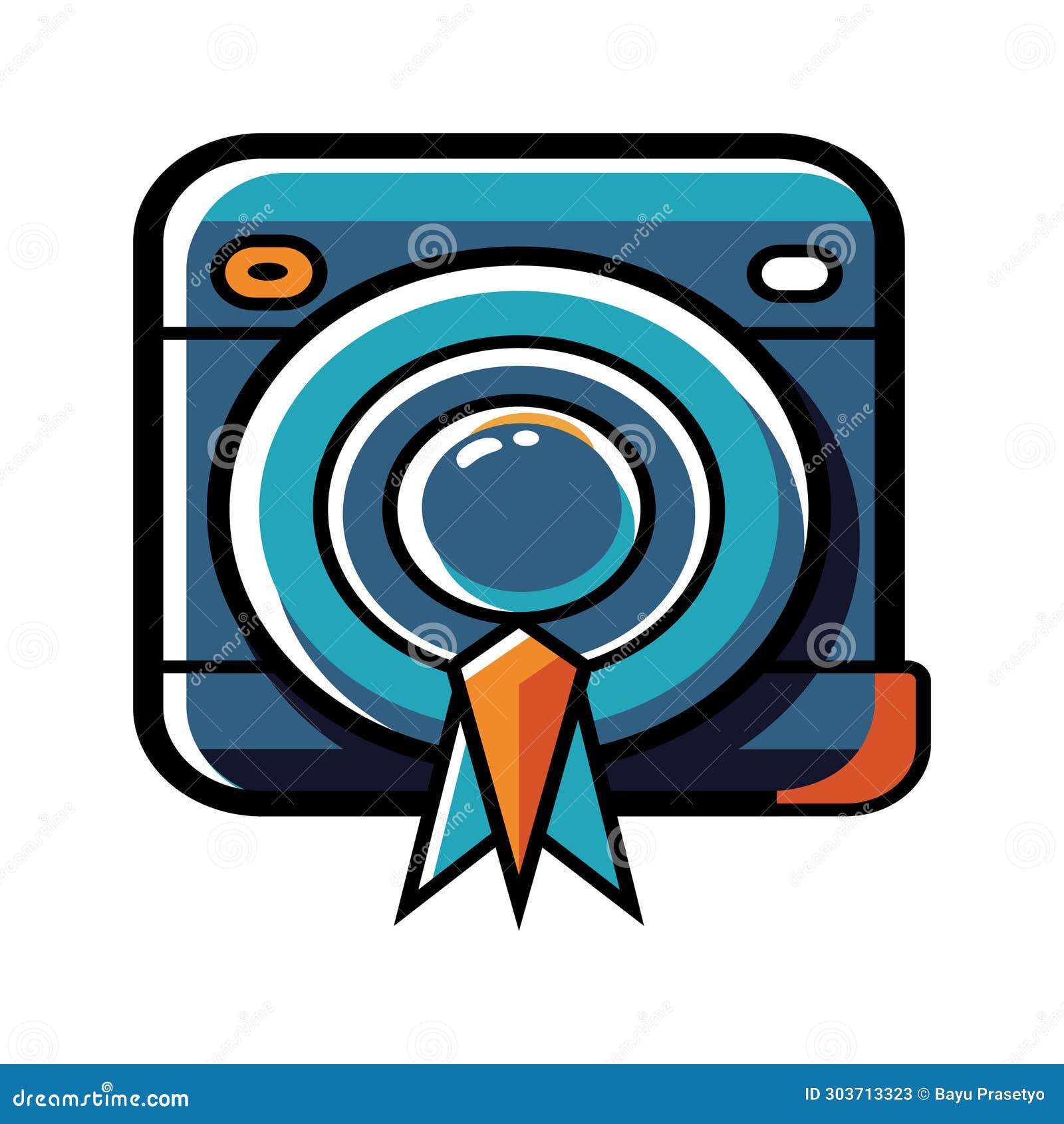 Camera Icon with Modern Minimalist Design and Colors. Stock Vector ...