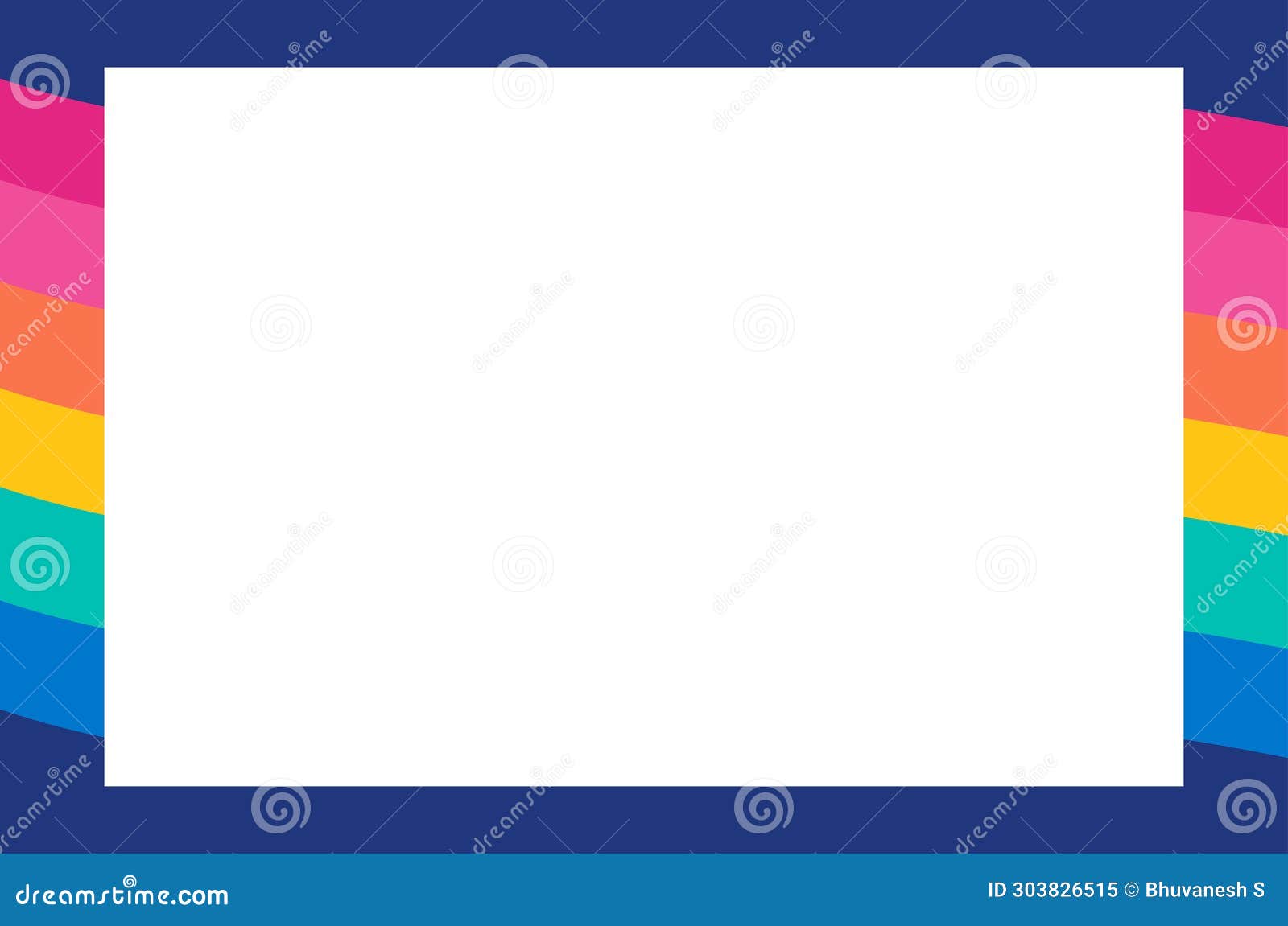 Rectangle Border Frame Design Concept of Geometrical Objects Isolated ...