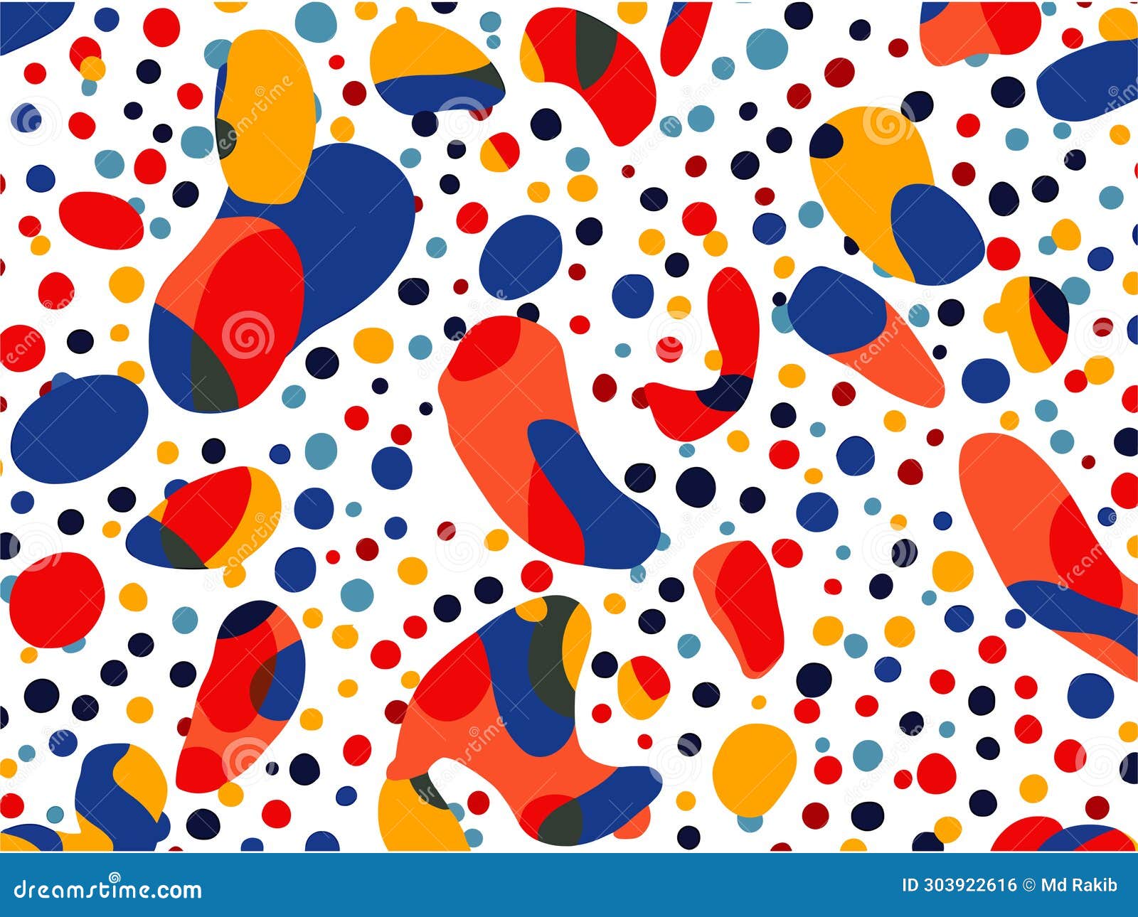 Abstract Colorful Stylized Confetti Doted Stock Vector - Illustration ...