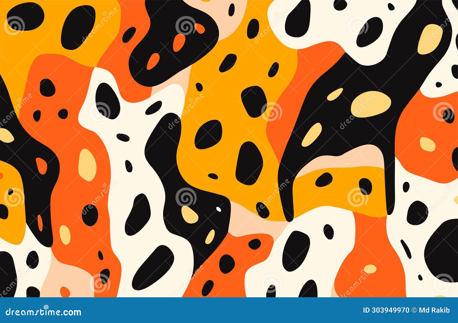 Abstract Pattern Full of Bright Colors and Geometric Shapes, Irregular ...
