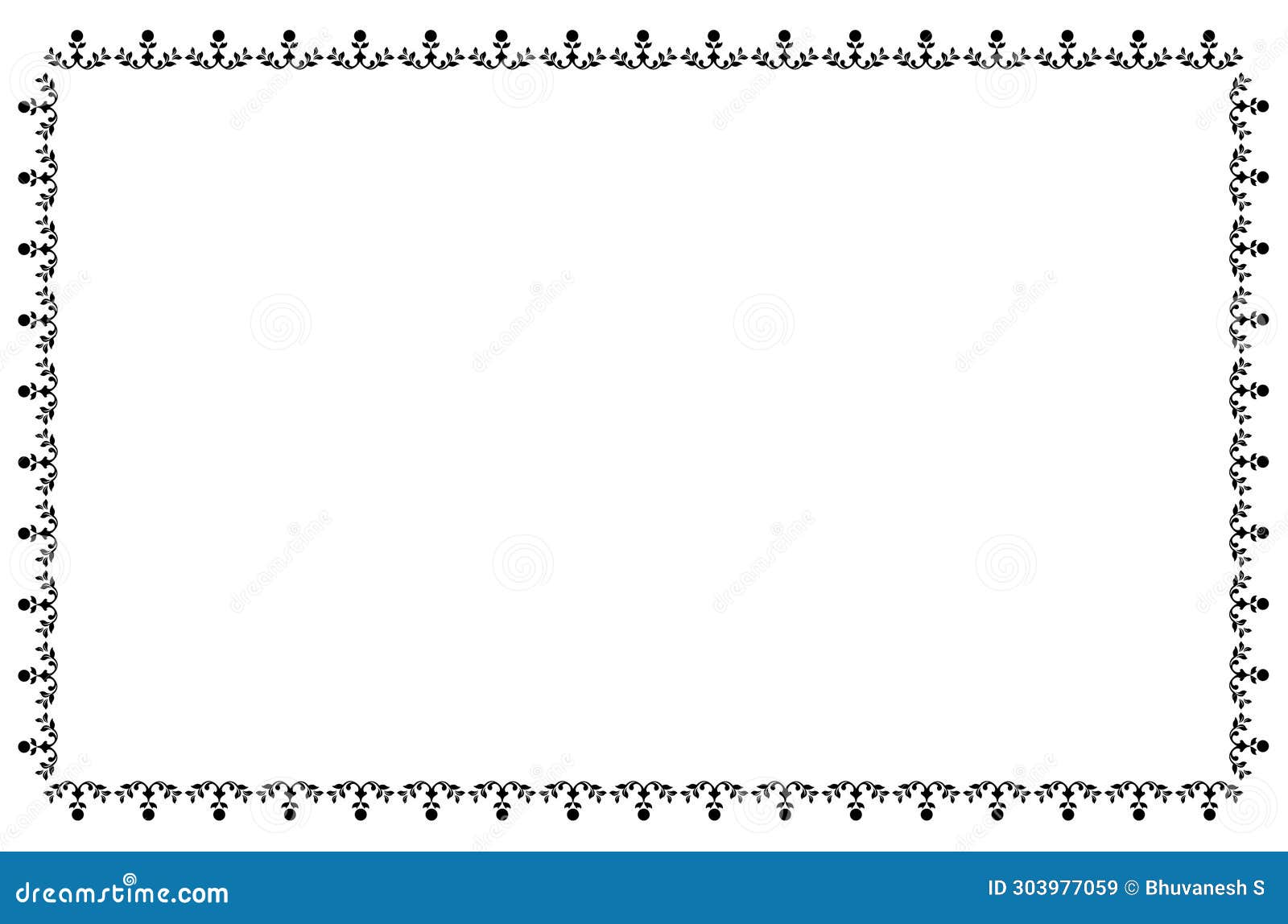 Rectangle Border Frame Design Concept of Leaves and Fruits Isolated on ...