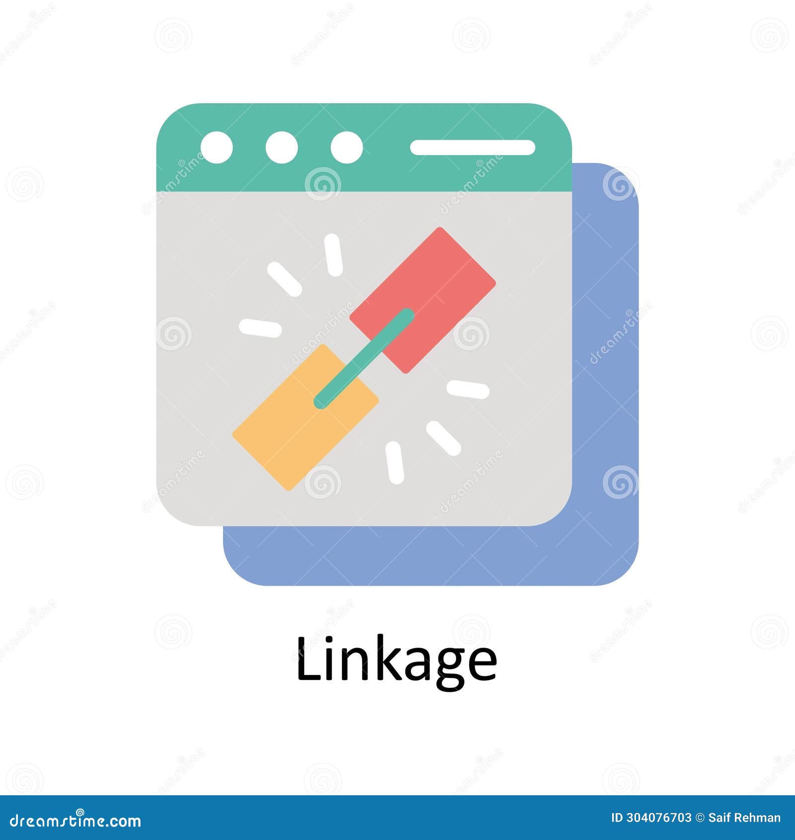 Linkage Vector Flat Icon Style Illustration. EPS 10 File Stock Vector ...