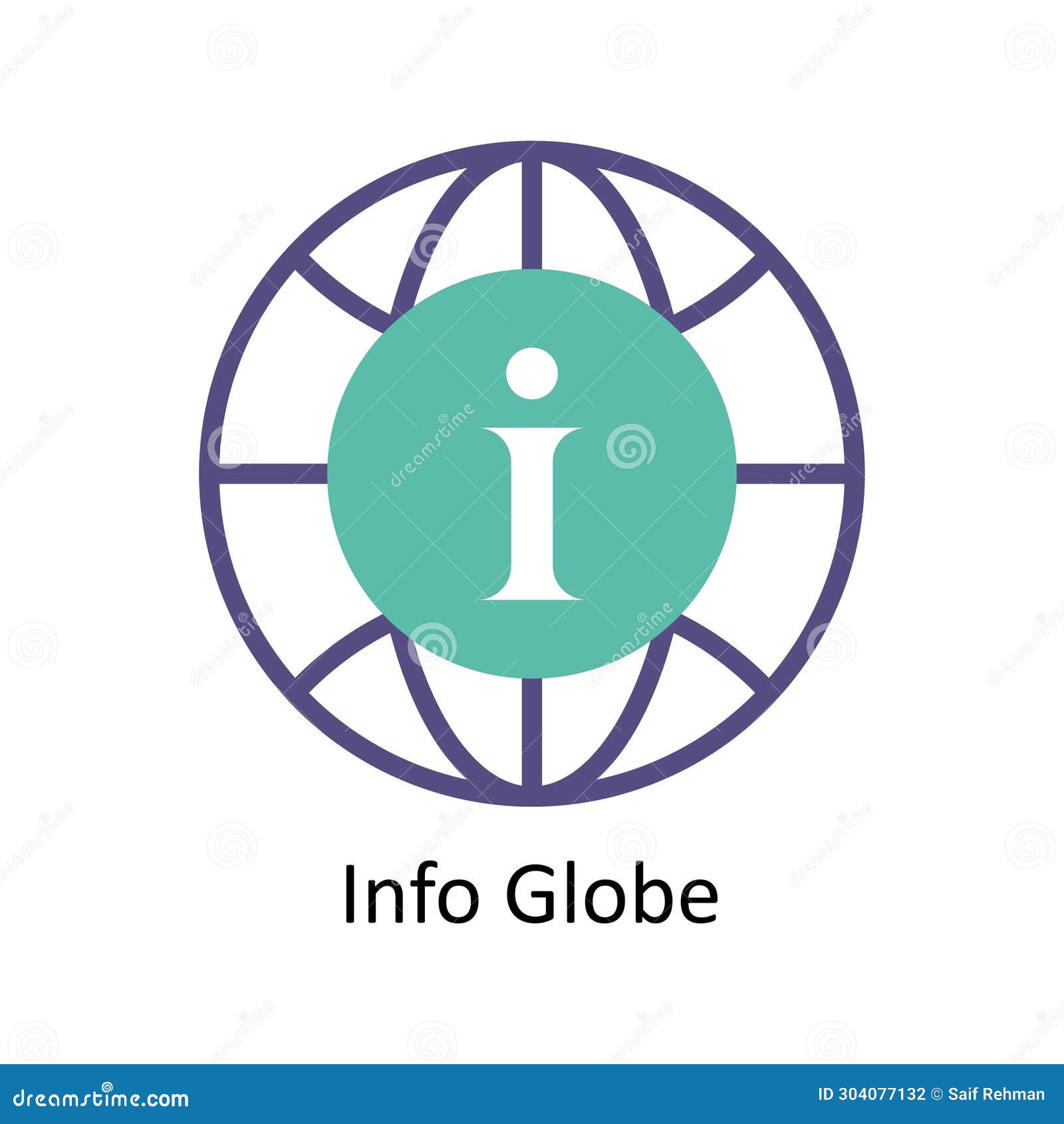 Info Globe Vector Flat Icon Style Illustration. EPS 10 File Stock ...