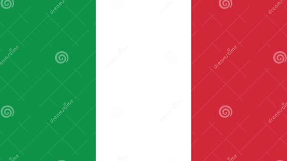 Vector Flag of Italy. Accurate Dimensions and Official Colors Stock ...