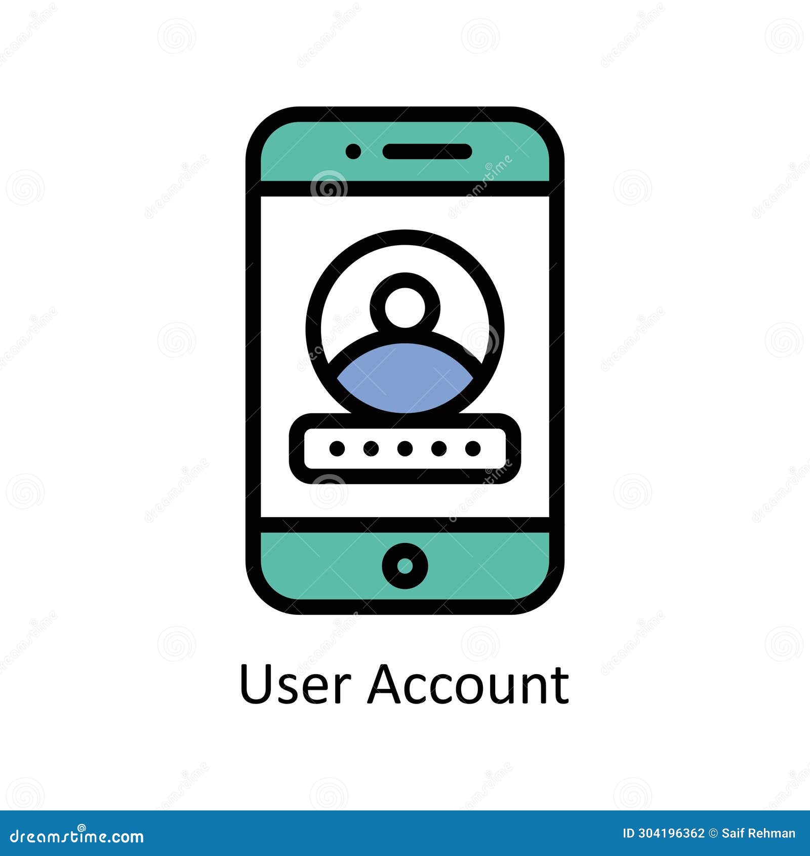 User Account Vector Filled Outline Icon Style Illustration. EPS 10 File ...