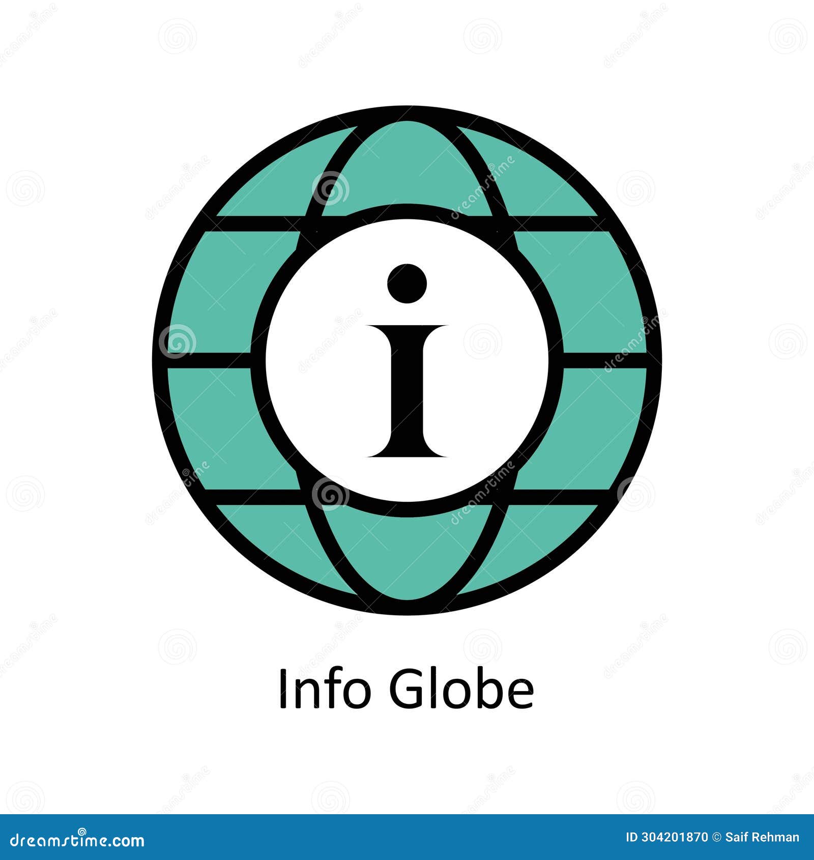Info Globe Vector Filled Outline Icon Style Illustration. EPS 10 File ...