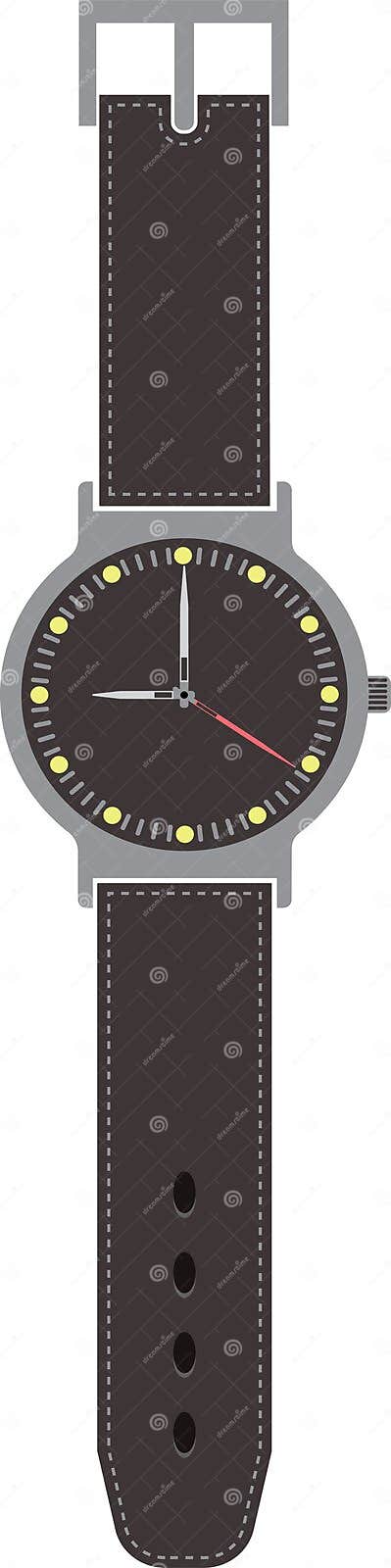 Watch stock vector. Illustration of time, animated, vector - 304332477