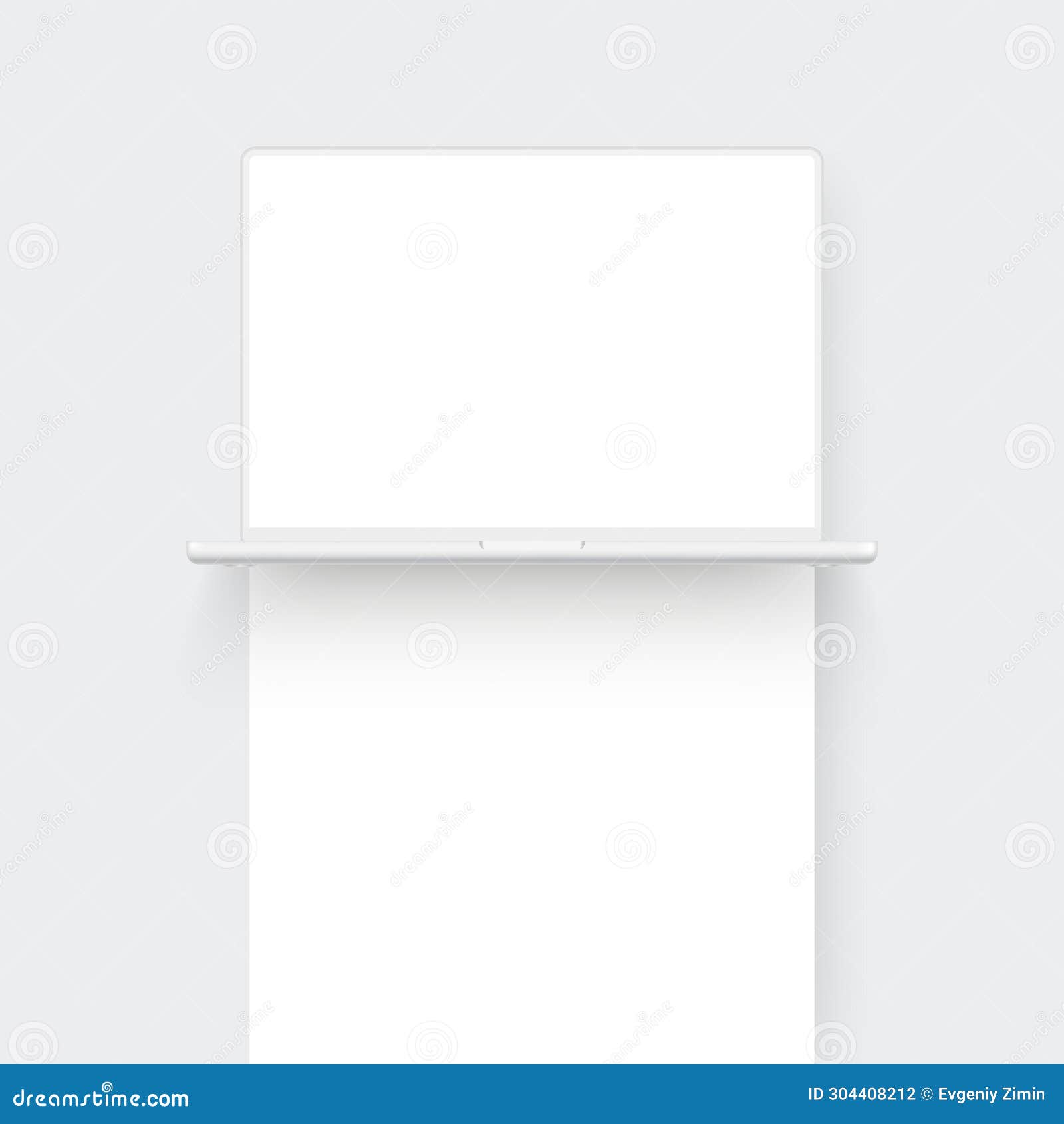Clay Laptop Mockup With Blank Wireframe Pages For WebSite Design ...