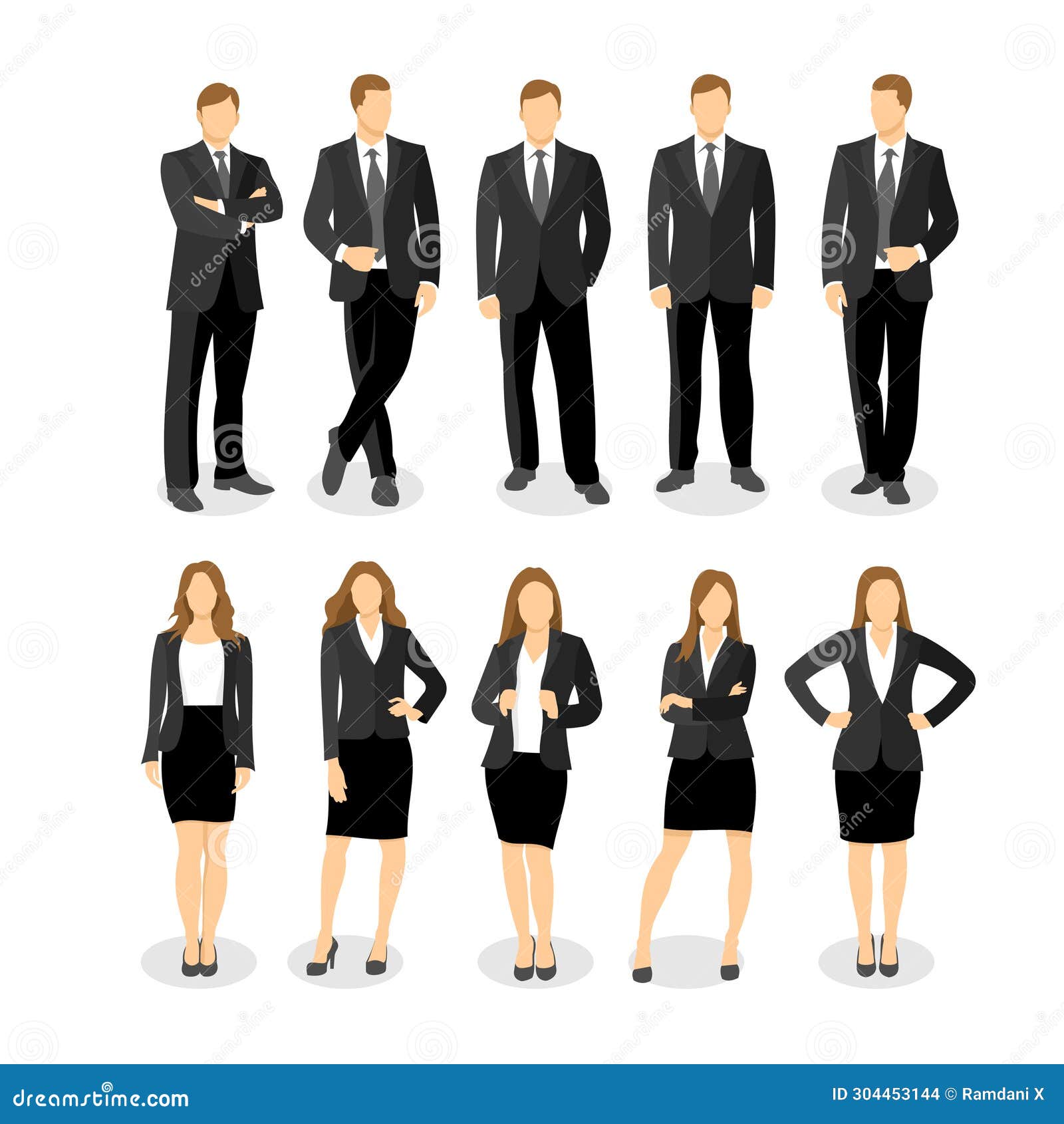 Design Template Various Human Characters Stock Illustration ...