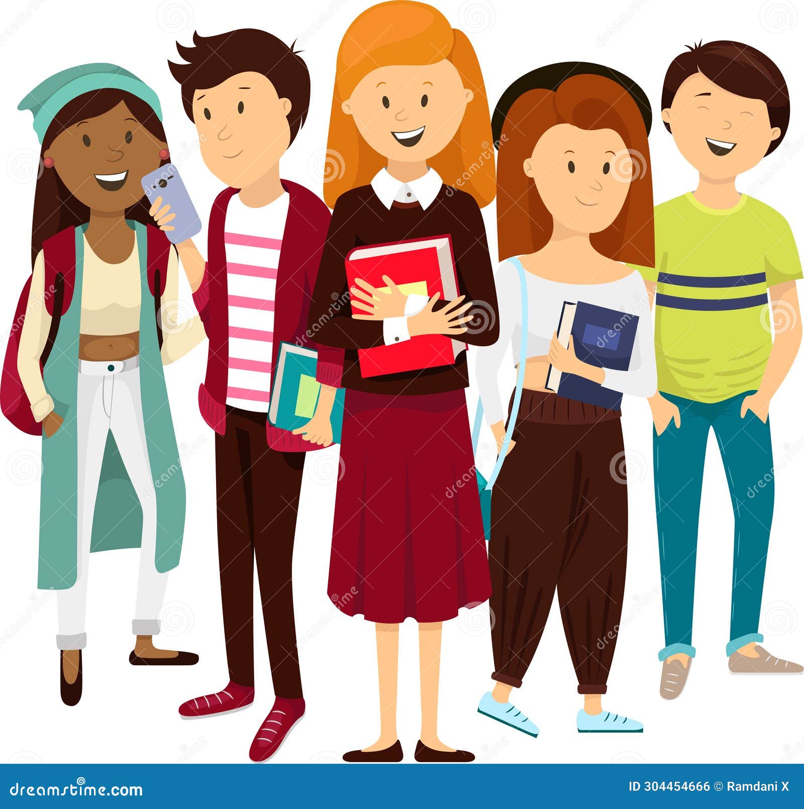 Student Character Design Template Stock Illustration - Illustration of ...