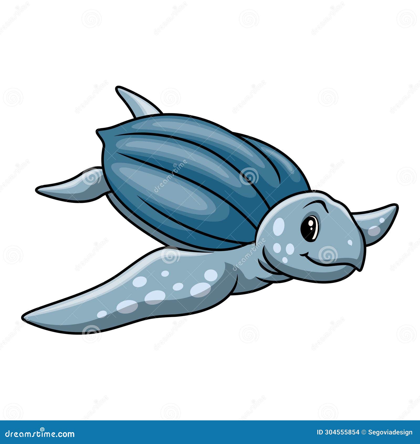 Cute Cartoon Turtle a Swimming Stock Vector - Illustration of green ...