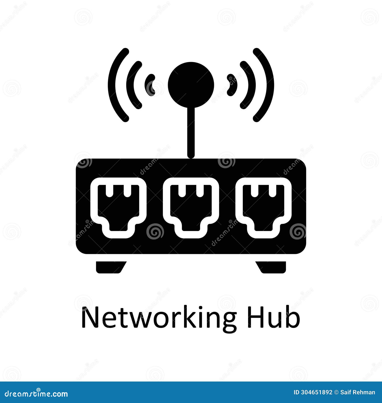 Networking Hub Vector Solid Icon Style Illustration. EPS 10 File Stock ...